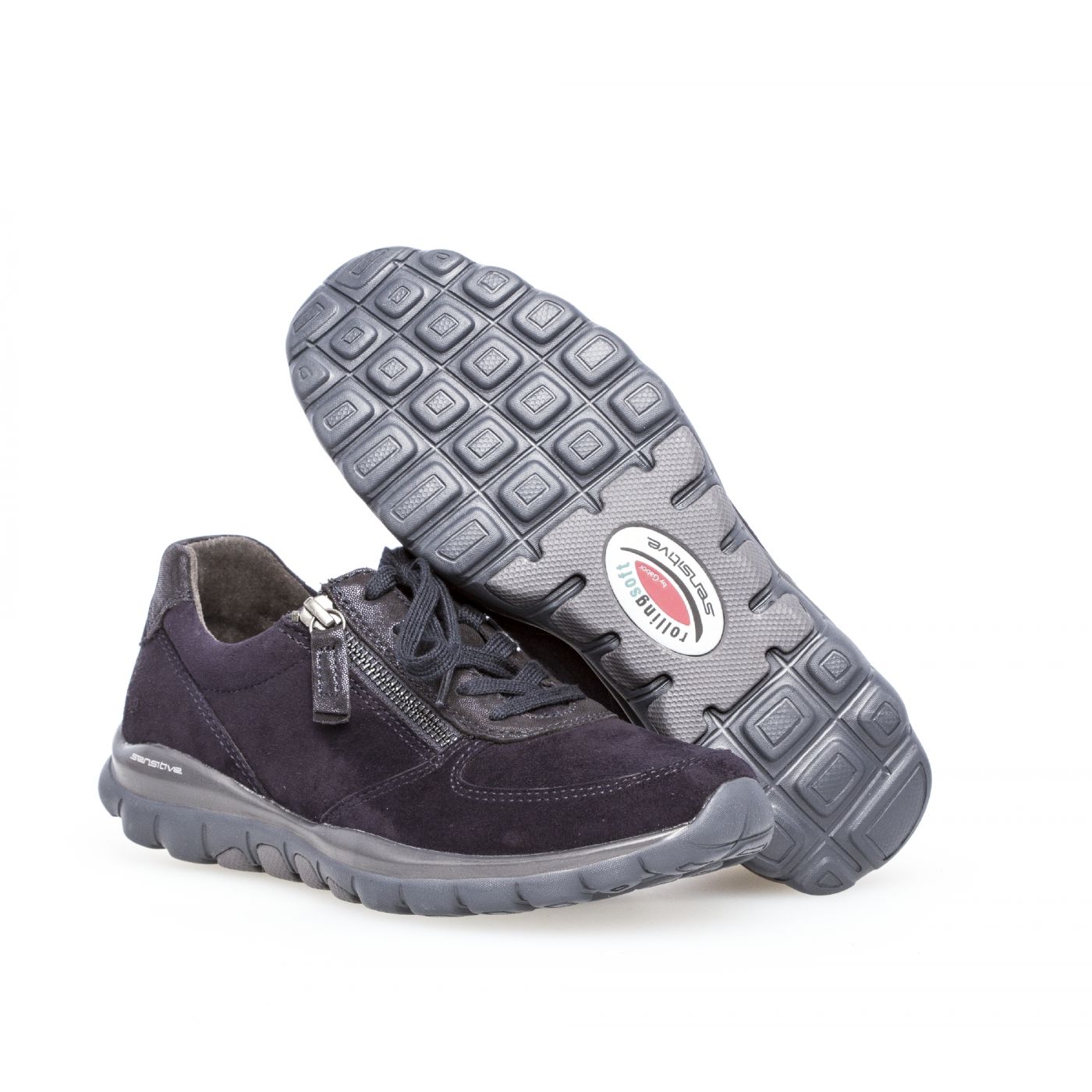 Gabor Sneakers bleues en suède (Bleu) - Baskets chez Sarenza (676807)