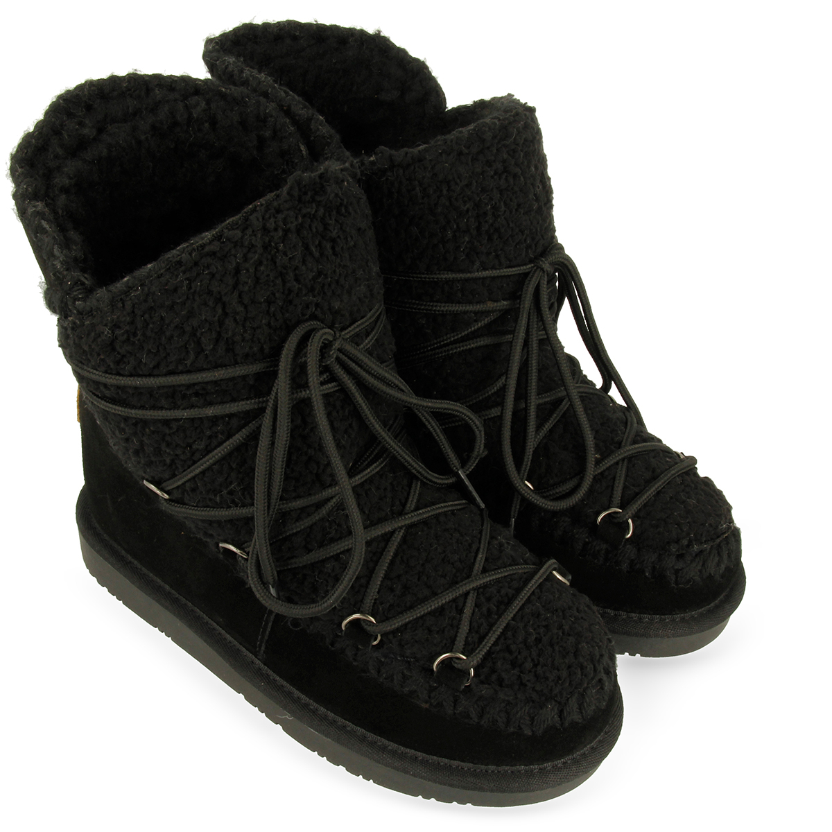 Gioseppo Cas Boots - Botas Estilo Australiano Negras Con Detalle De ...