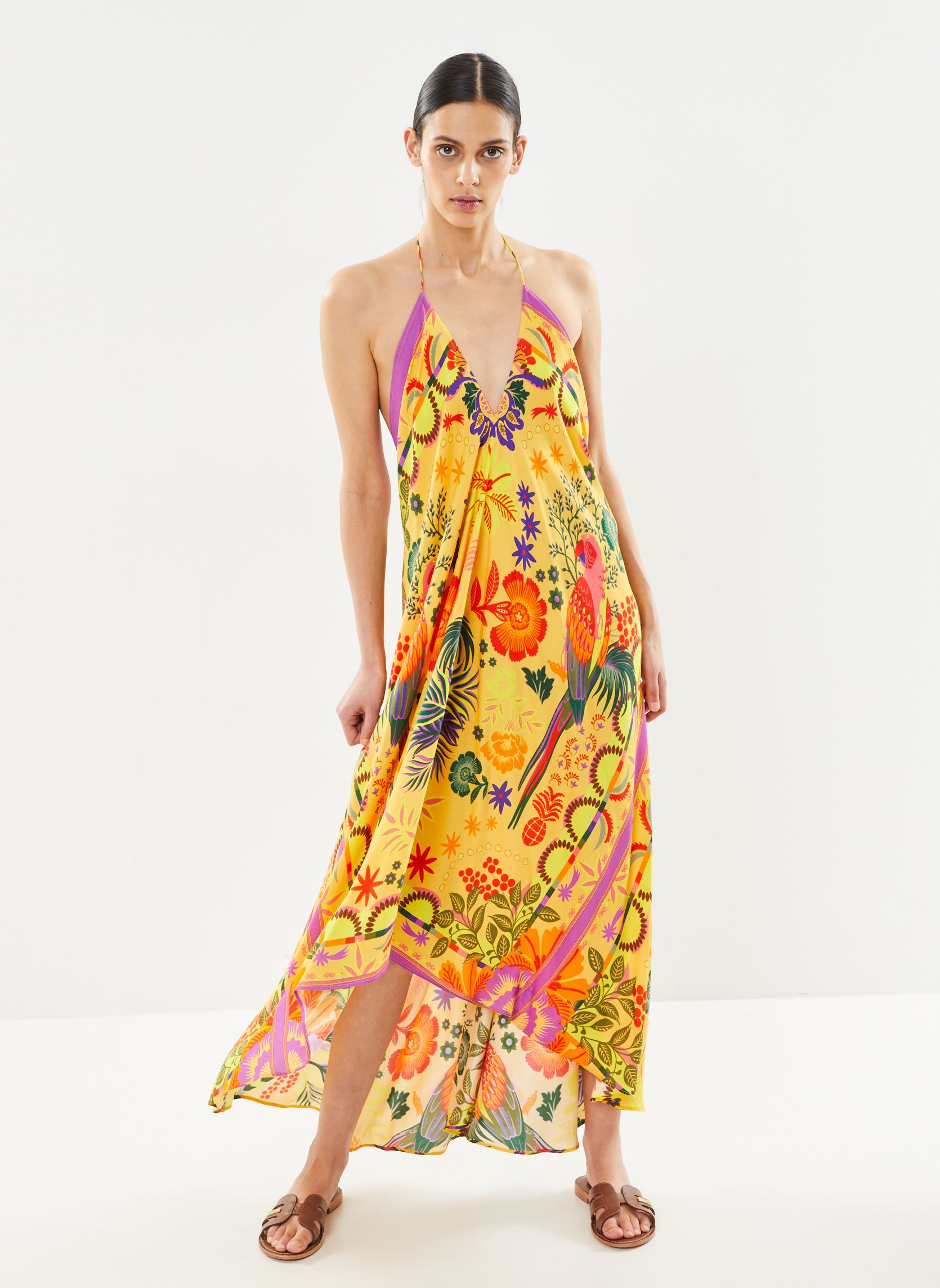 Wild Robes longues Robe maxi - Voila Baboushka femme multicolore ...