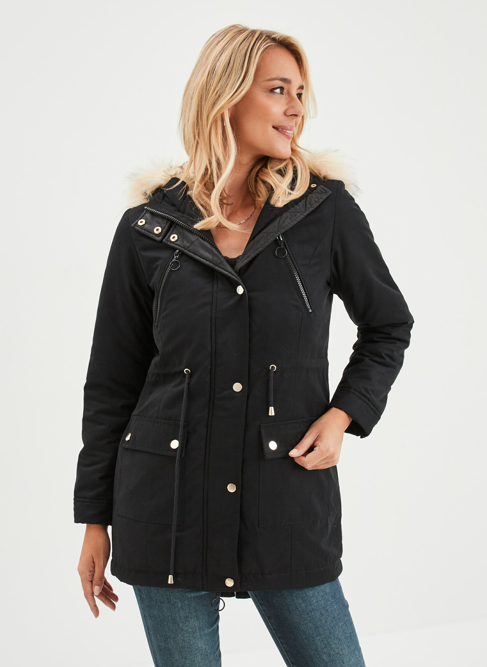 LIBERTO Parkas Manteau - MIS3_GNATURE femme noir | Sarenza France
