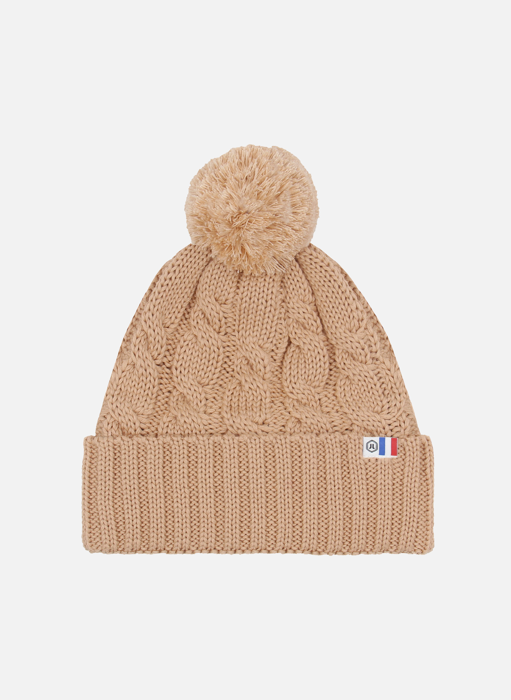 JULES & JENN Bonnets Bonnet pompon laine homme marron | Sarenza France