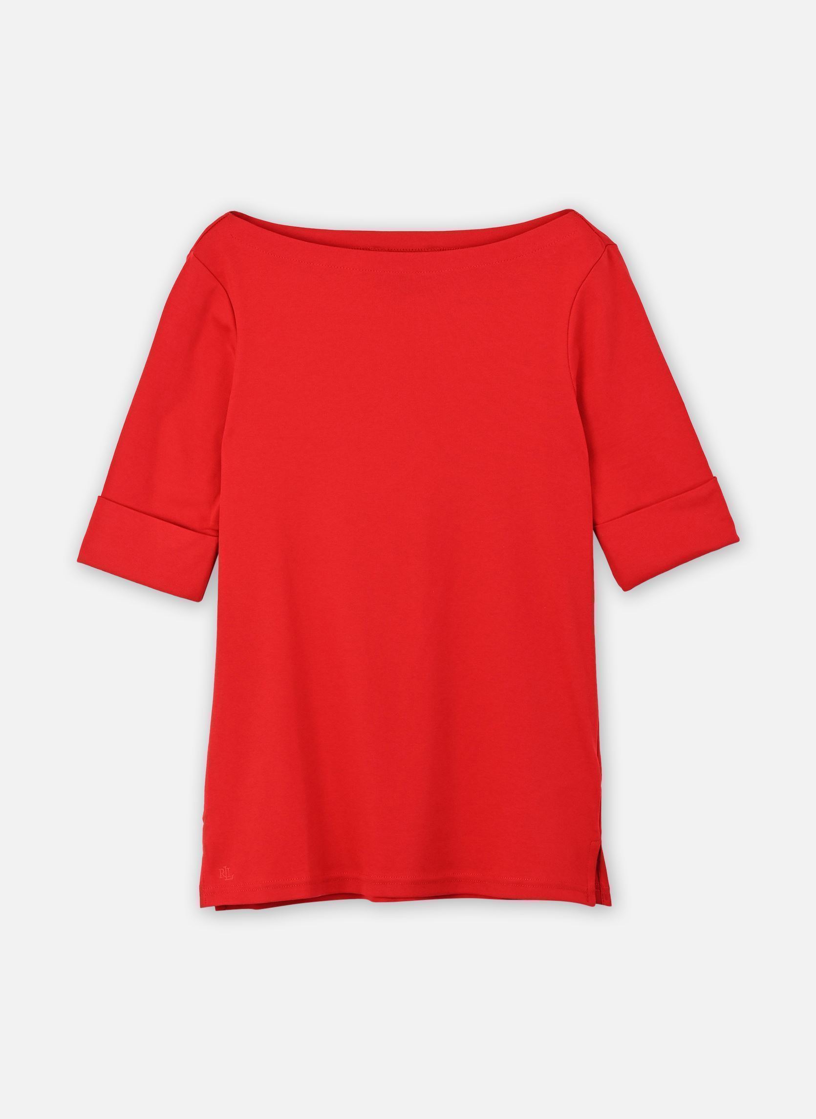 Lauren Ralph Lauren T-shirts met korte mouwen T-shirt en coton stretch ...
