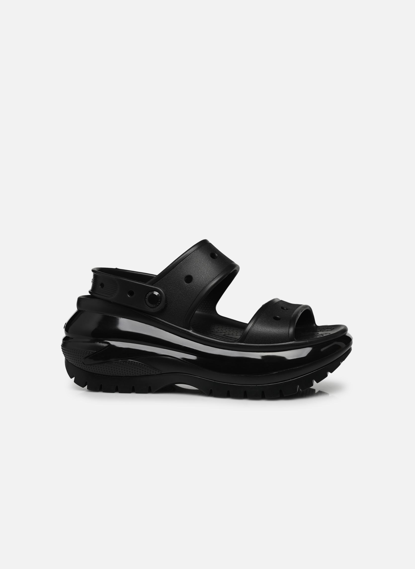 Crocs Sandales compensées et plateformes Mega Crush Sandal femme noir ...