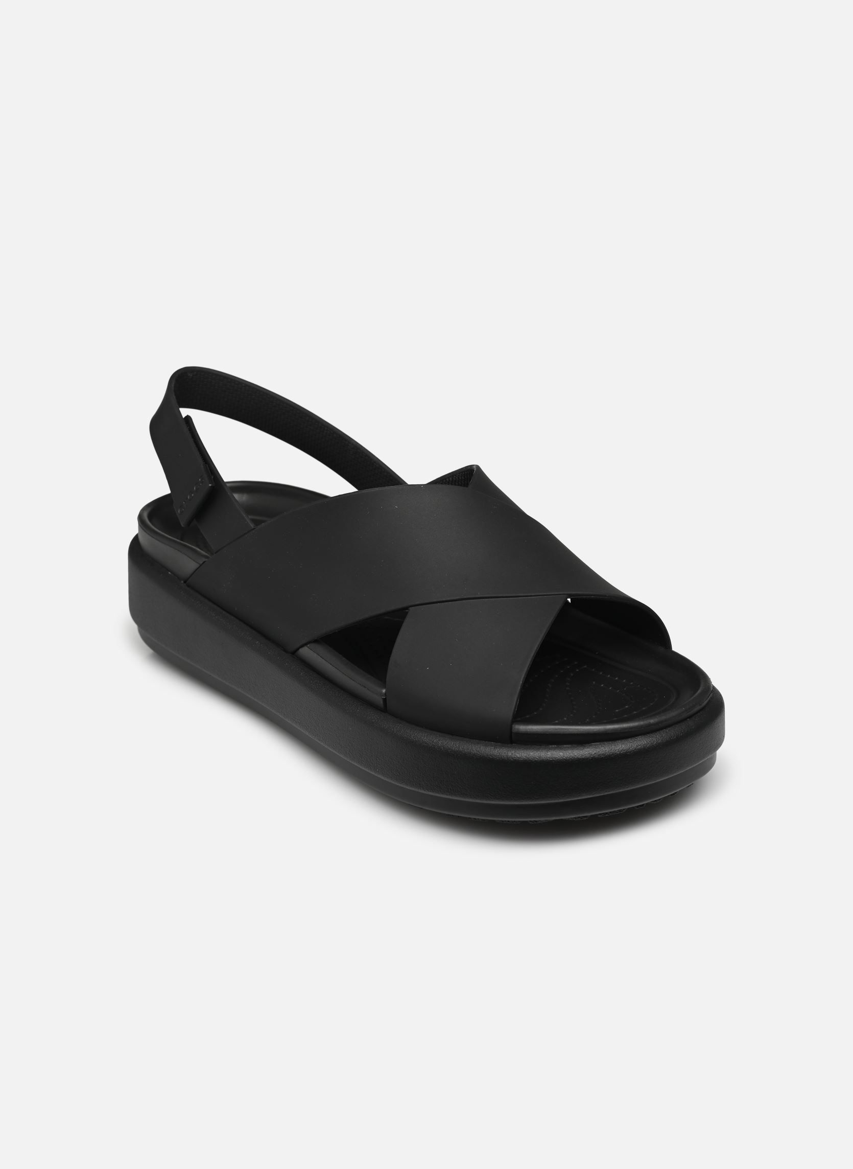Crocs Sandales compensées et plateformes Brooklyn Luxe Cross Strap ...