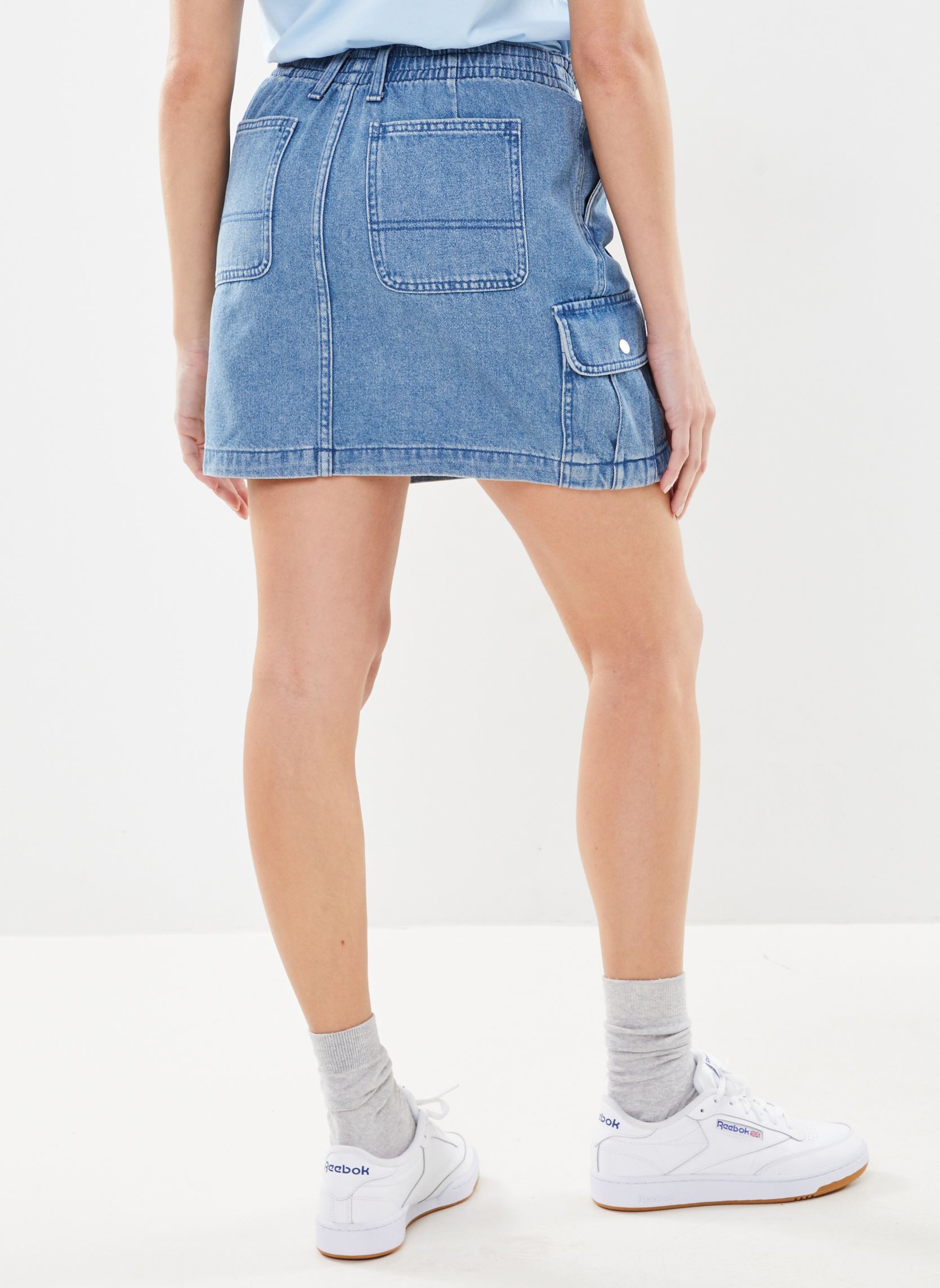 Vans Jupes courtes Jupe mini - Side walk Denim Skirt femme bleu ...