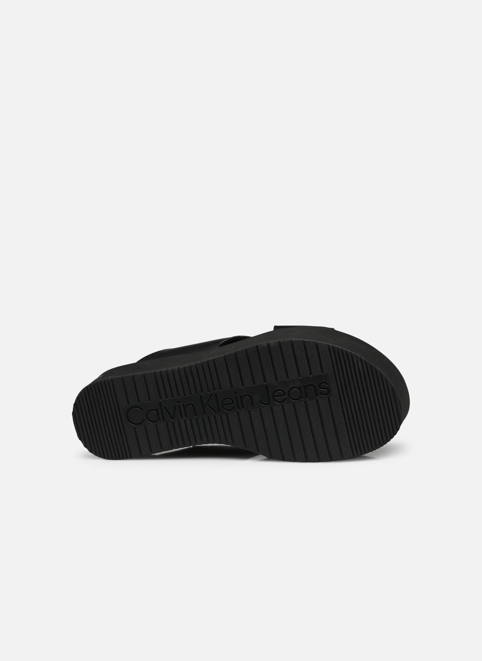Calvin Klein Mules - FLATFORM CROSS MG UC (Noir) - Mules et sabots chez ...