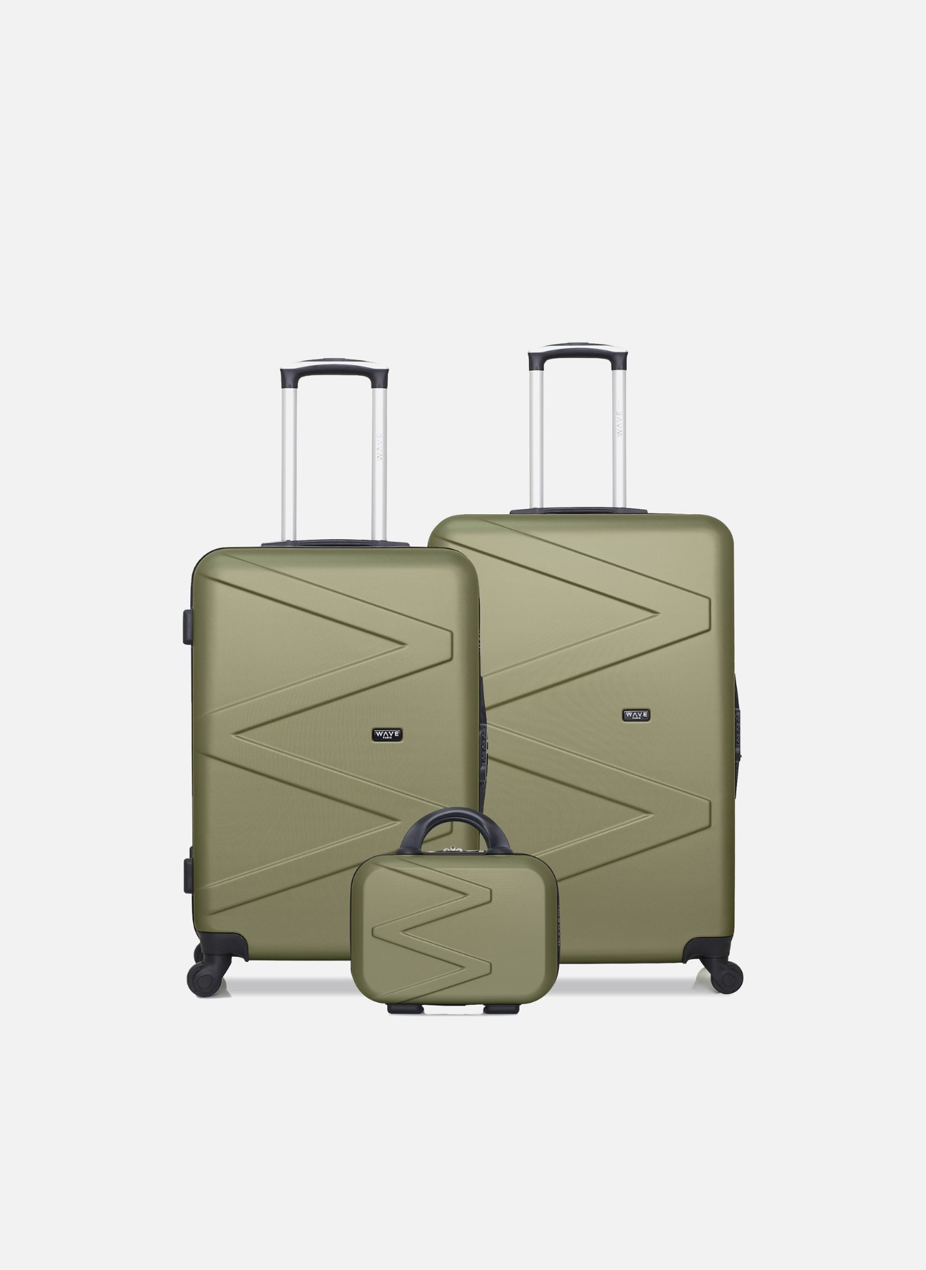 Wave Paris Set Valise Bagagerie AMAZONE Kaki Vert Sarenza France Wave Paris Set Valise Bagagerie AMAZONE Kaki Vert Sarenza France