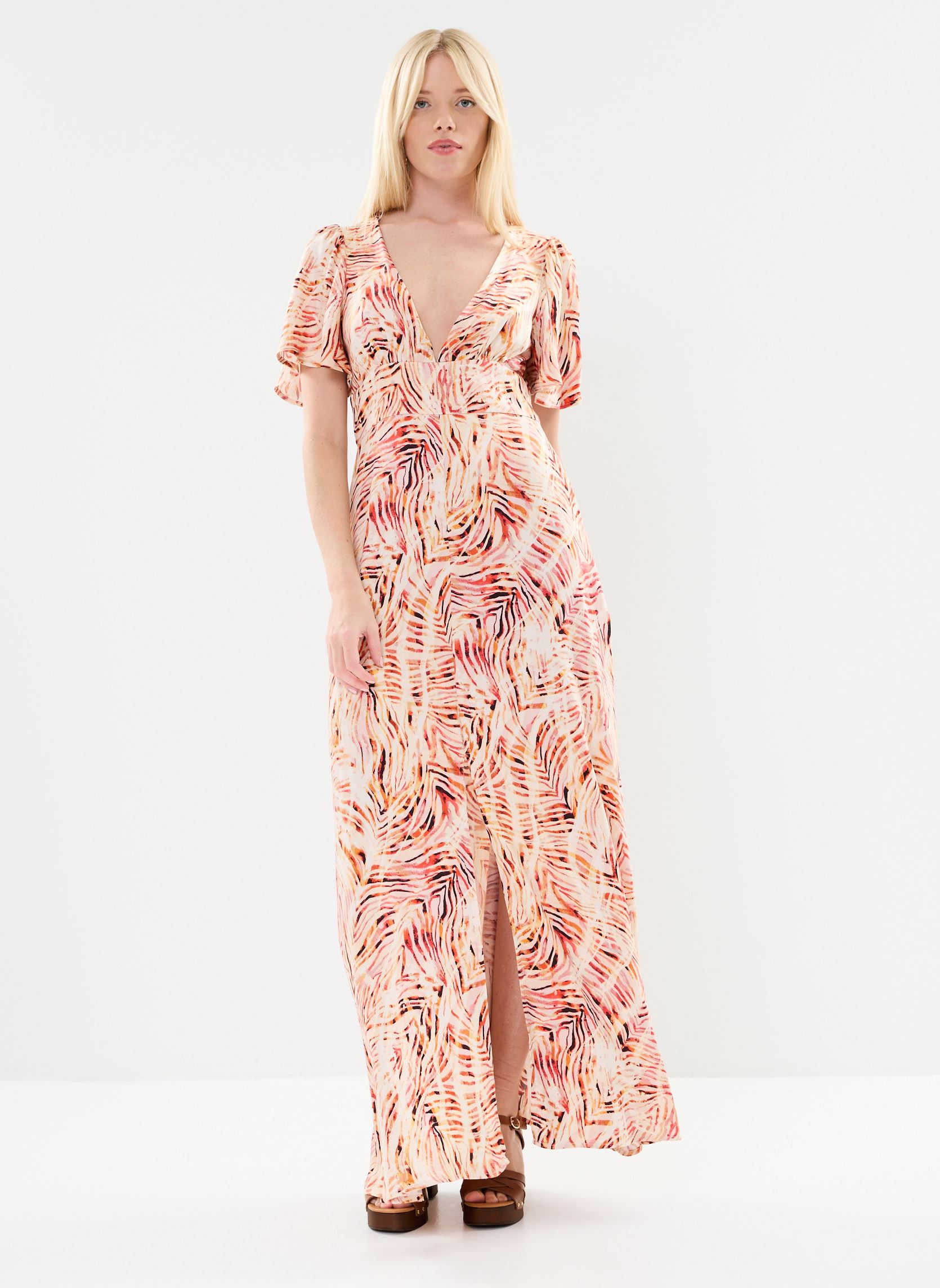 Vila Robes longues Robe maxi - Vicelene 3/4 Sleeve Maxi Dress/Dc/Ls ...