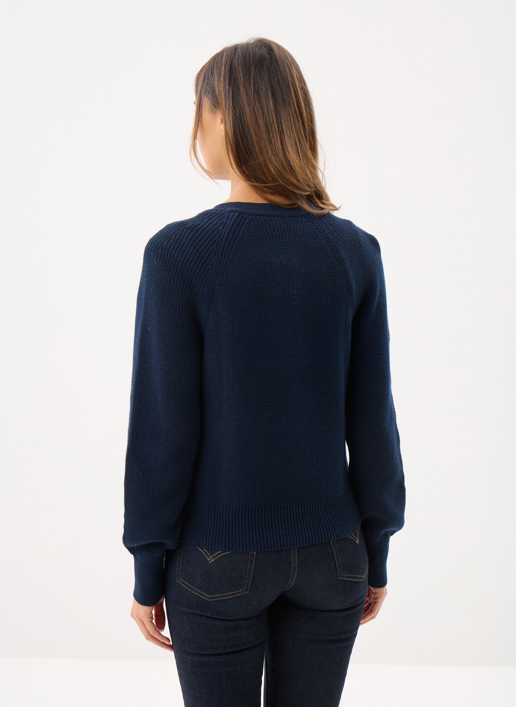 Tommy Hilfiger Gilet Co Cardi Stitch C-Nk donna blu online | Sarenza Italia