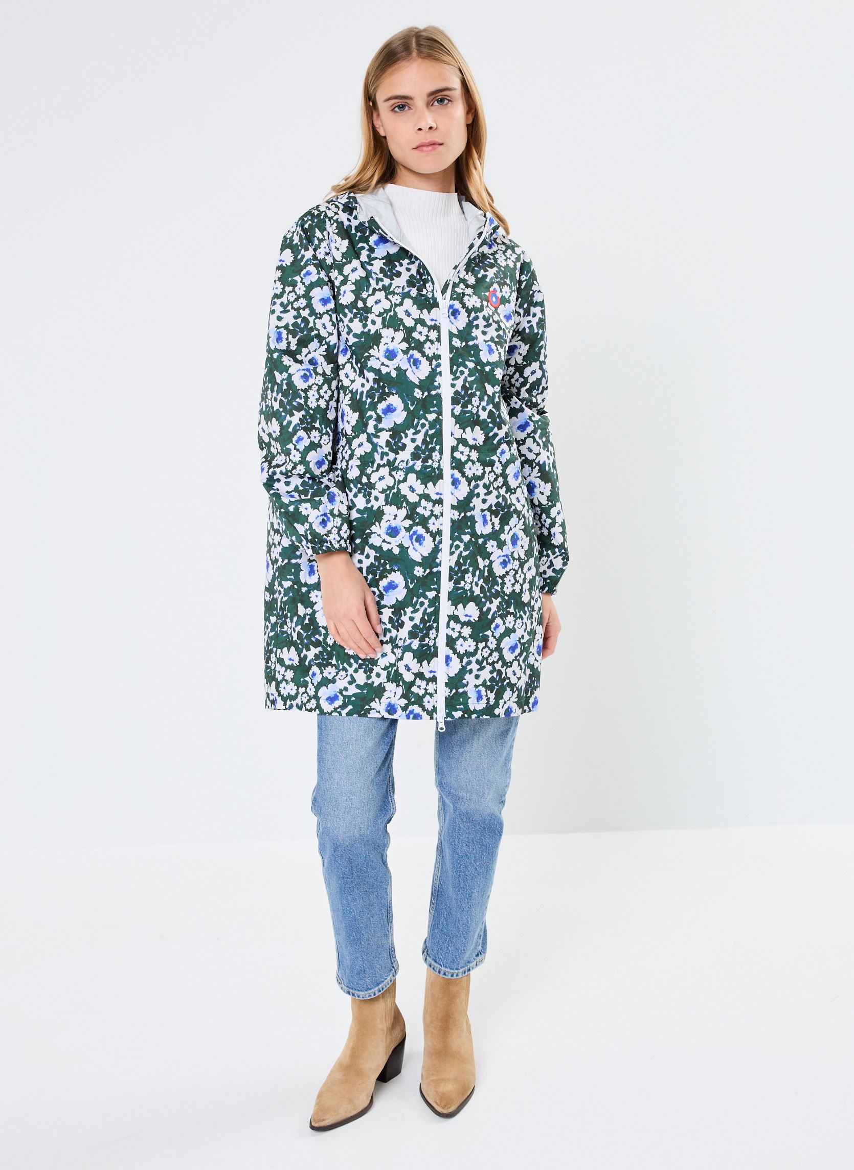 FLOTTE Vestes imperméable Veste imperméable - Amelot print femme vert ...