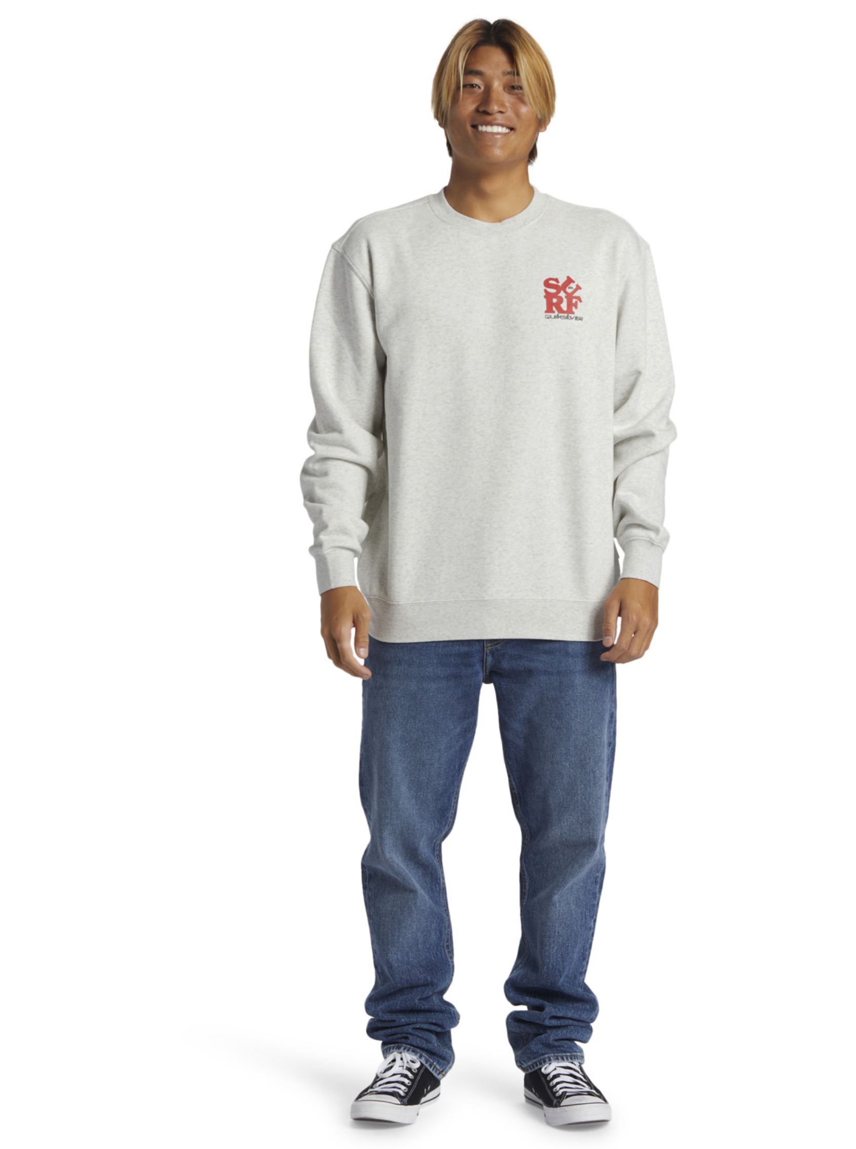 Quiksilver Sweats Sweatshirt - Graphic Mix Crew homme gris | Sarenza France