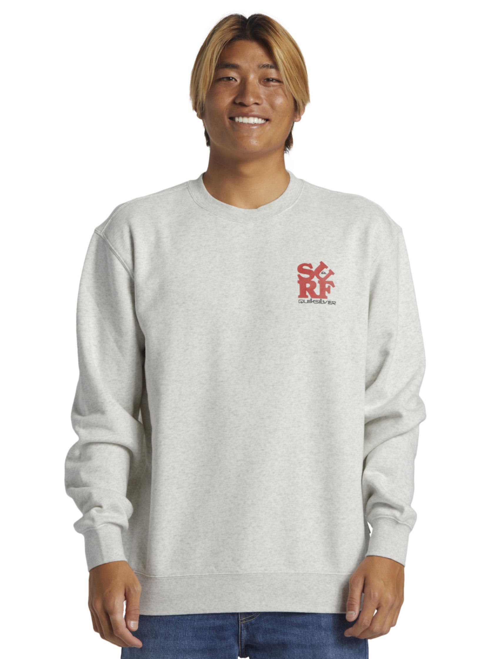 Quiksilver Sweats Sweatshirt - Graphic Mix Crew homme gris | Sarenza France