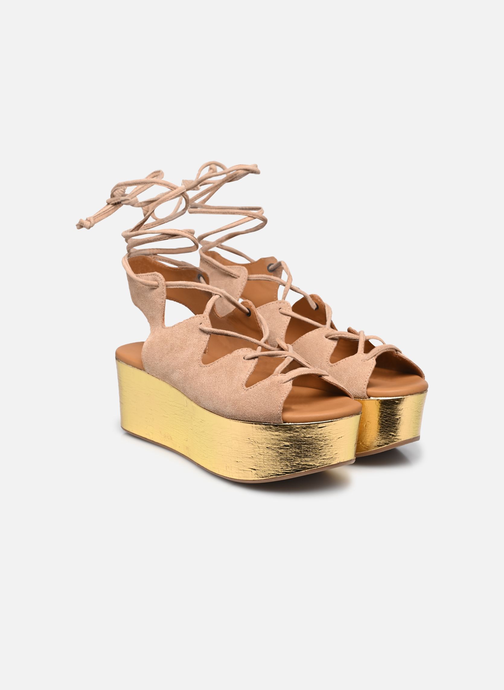 See by Chloé Sandales compensées et plateformes Sandales - Liana Sandals Wedges femme beige ...