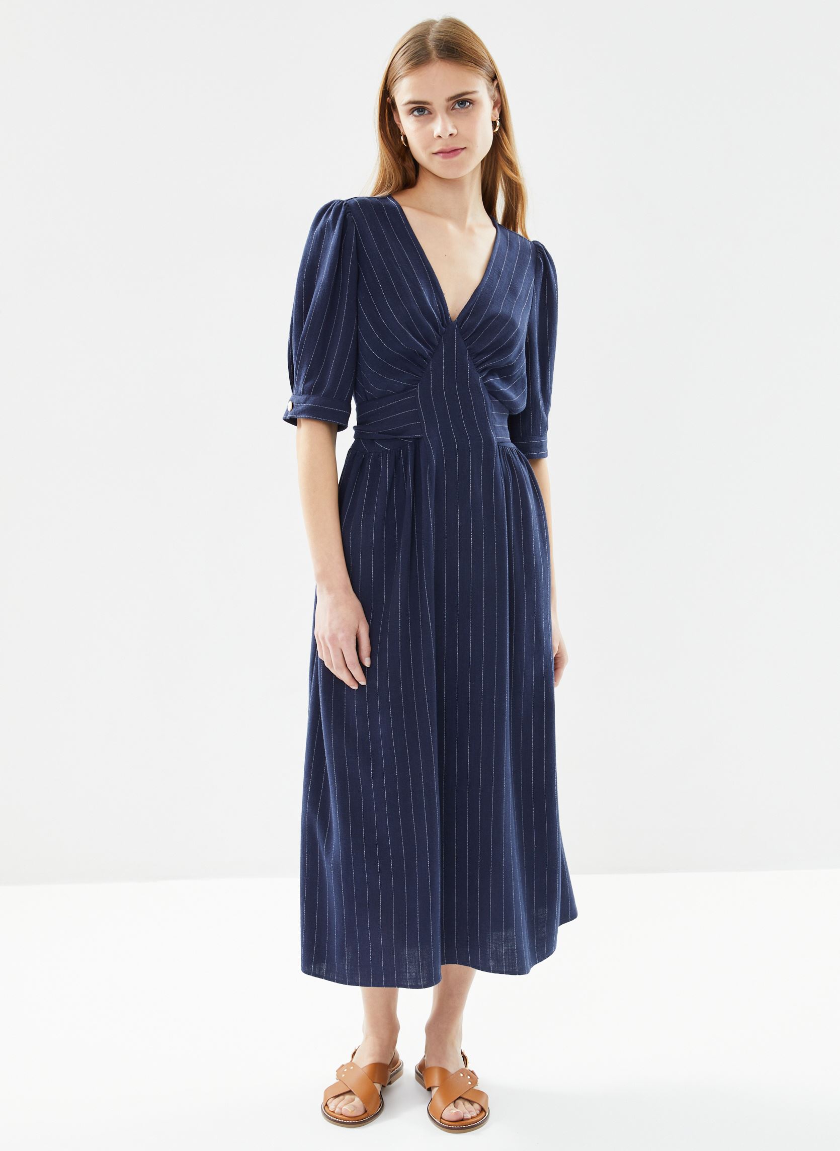 Nümph Robes longues Robe maxi - NUALLYSON DRESS femme bleu | Sarenza France