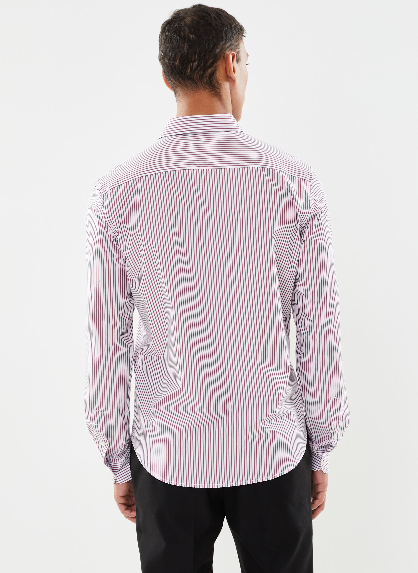 Marvin&Co Chemises Chemise rayures - BASILE2 homme rouge | Sarenza France