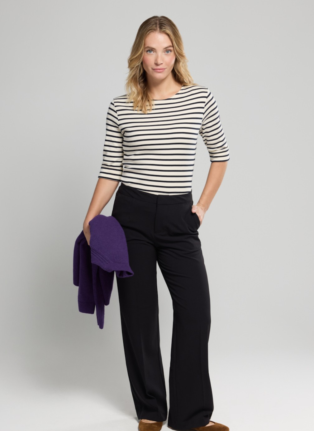 Armor Lux Marinière 05409 nature/rich navy (Beige) - Vêtements chez ...