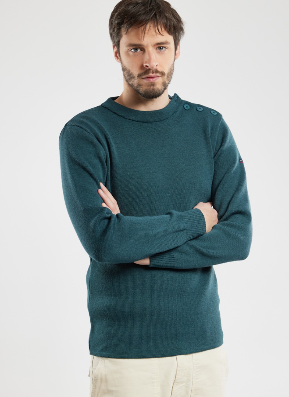 Armor Lux Pulls Pull Fouesnant dark storm homme bleu | Sarenza France