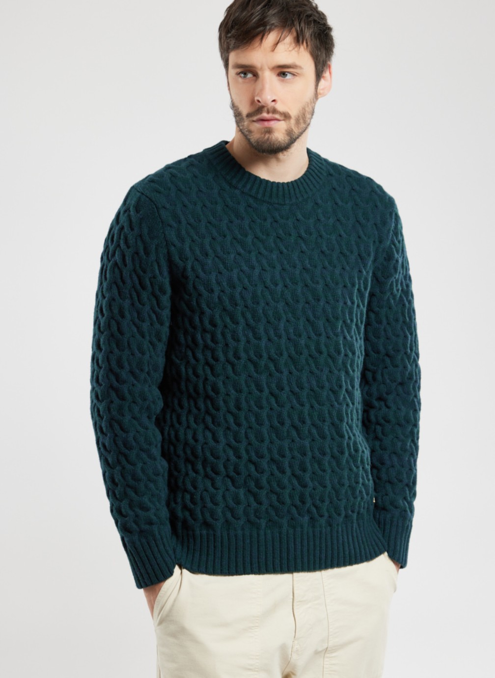 Armor Lux Pulls Pull 70637 dark storm chiné homme bleu | Sarenza France