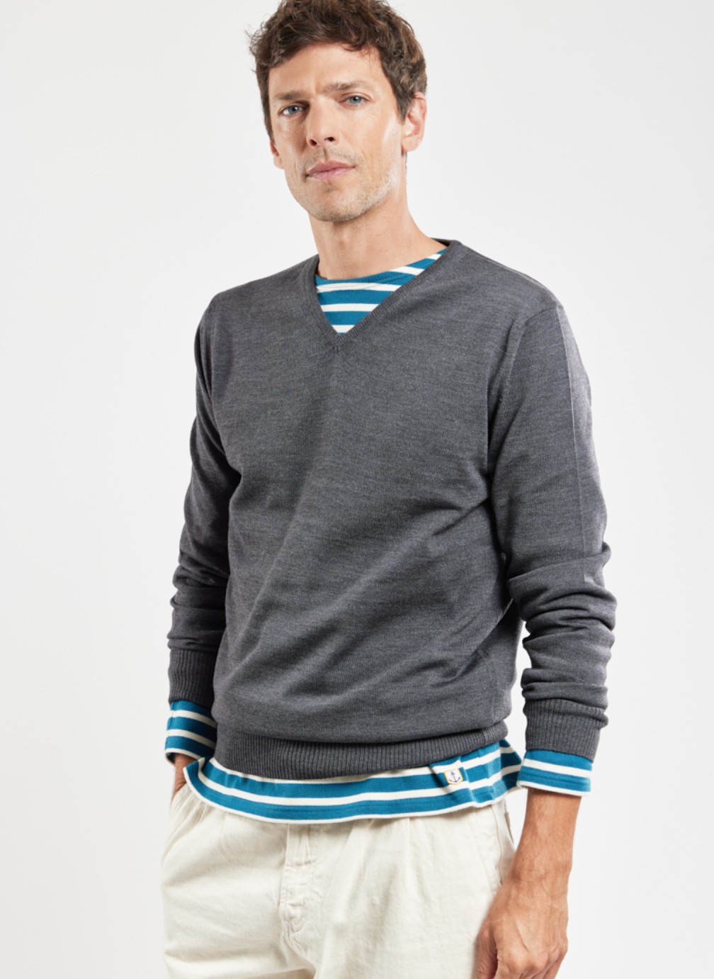 Bérac Pulls Pull Berac anthracite homme gris | Sarenza France