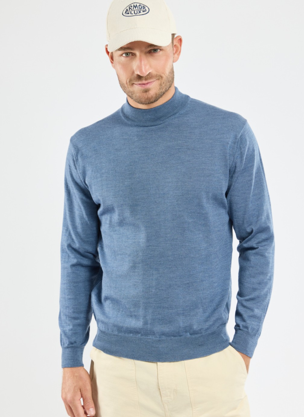 Bérac Pulls Pull R0300 azur h25 homme bleu | Sarenza France