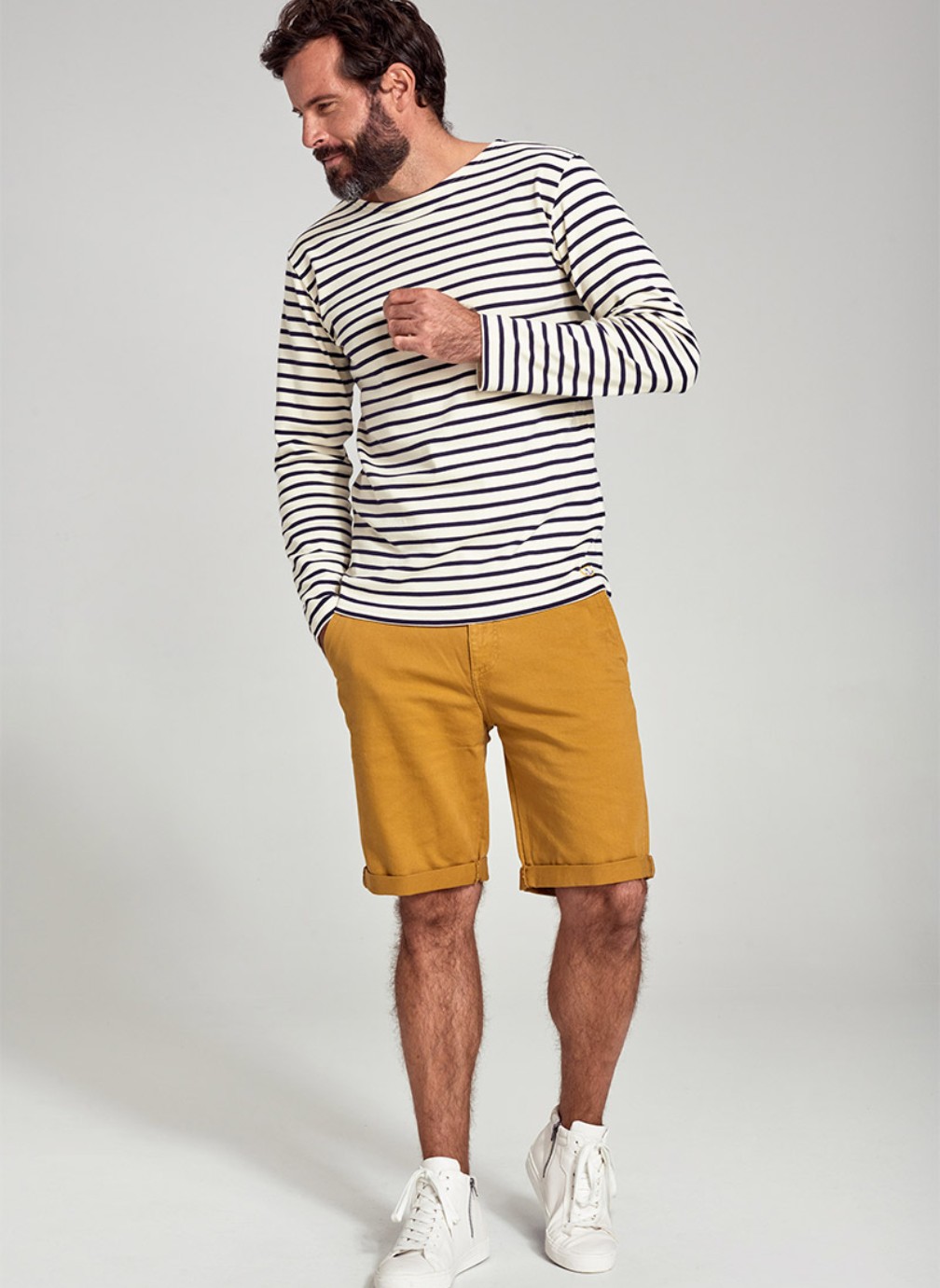 Armor Lux Bermuda Caboteur camel (Marron) - Vêtements chez Sarenza (720849)