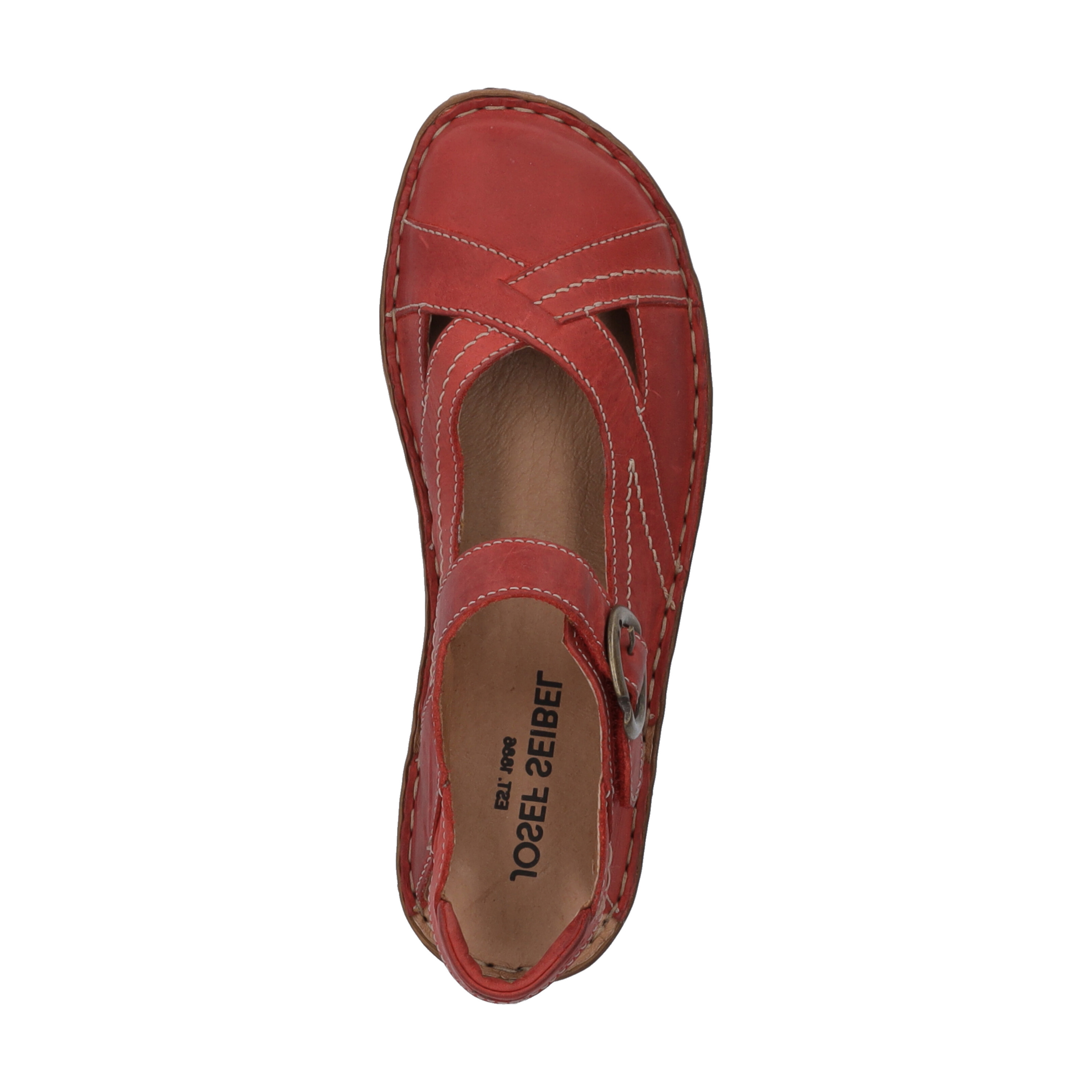 Josef Seibel Sandale (Rouge) - Sandales et nu-pieds chez Sarenza (722632)