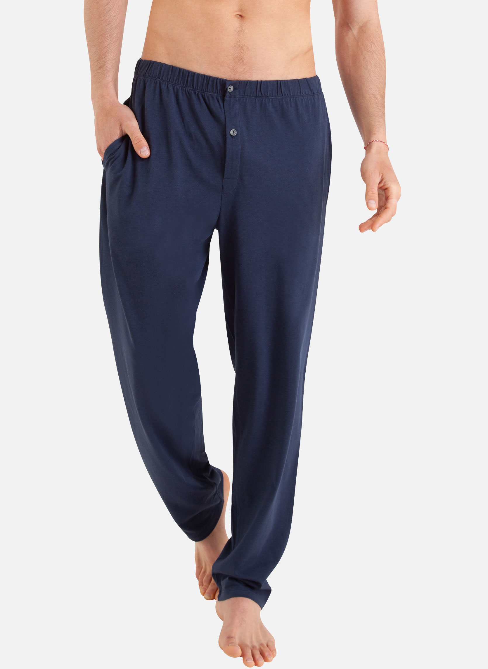 ATHENA Combinaisons Pyjama long ouvert homme Easy Print - Bleu - ATHENA ...