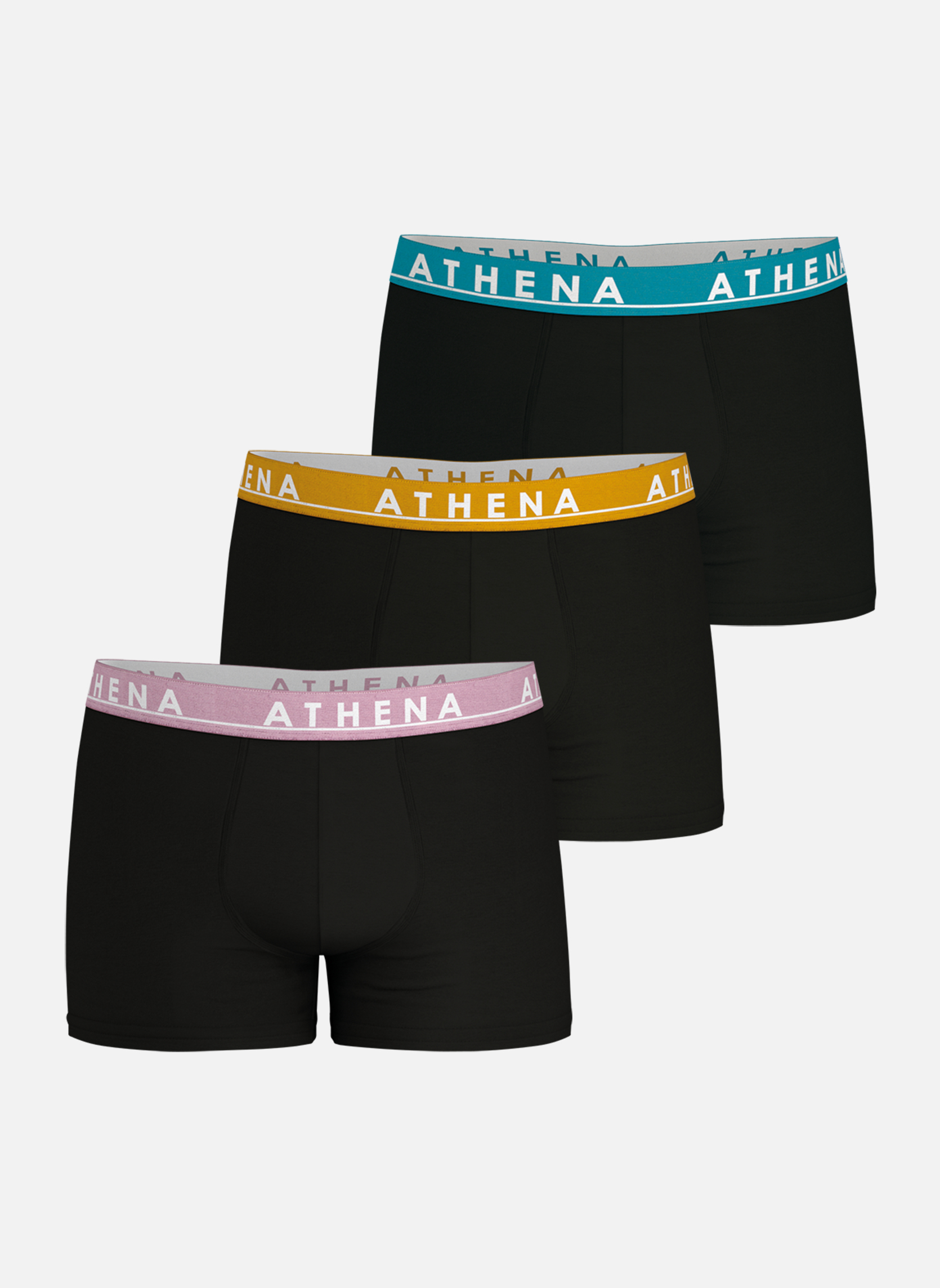 ATHENA Boxers Lot de 3 boxers homme Easy Color - Multicouleur - ATHENA ...
