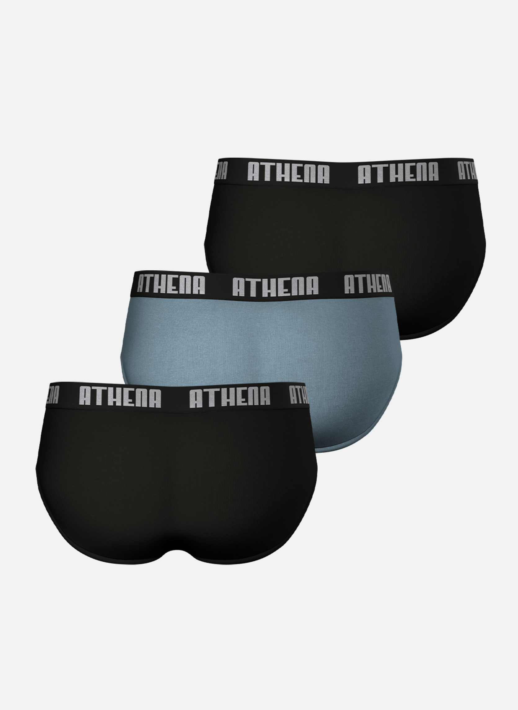 ATHENA Slips BASIC COLOR homme gris | Sarenza France