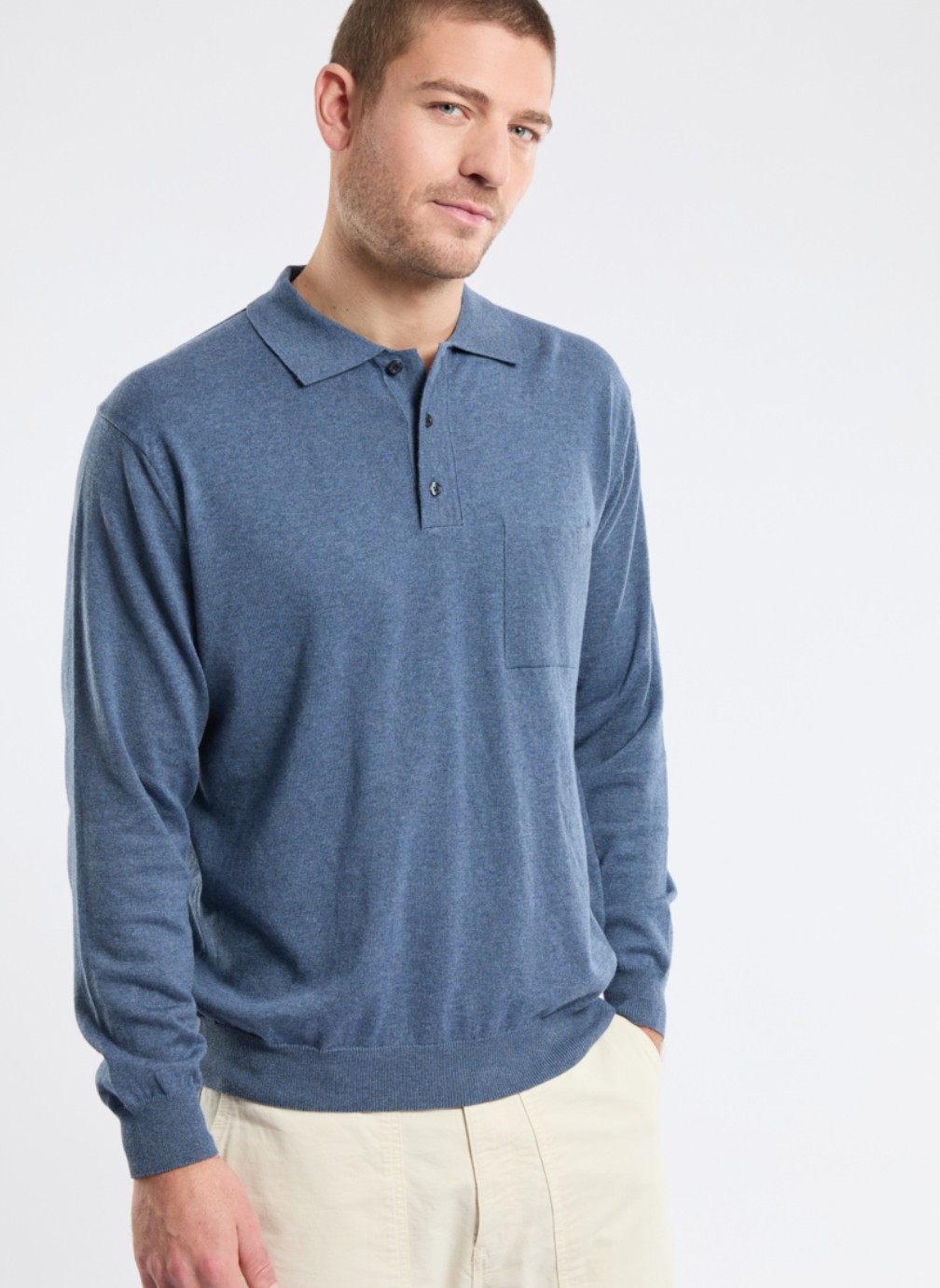 Bérac Polos manches courtes Polo R0433 jean brut homme bleu | Sarenza ...
