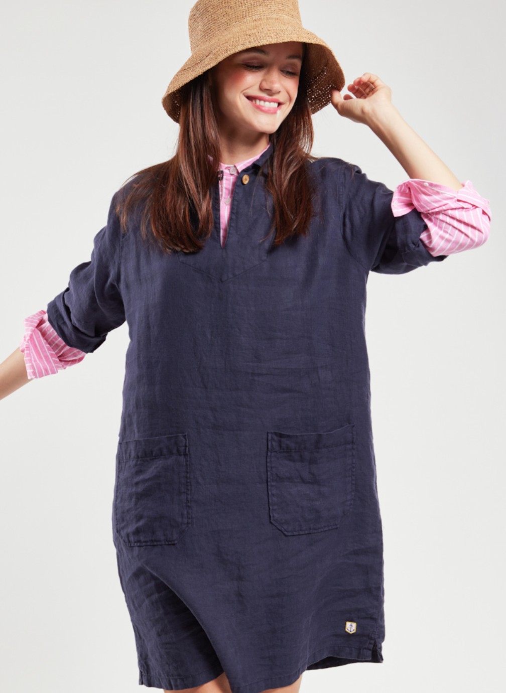 Armor Lux Robes Robe 79872 seal femme bleu | Sarenza France