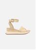 Gioseppo Casual Sandals - Sandales De Sport Beige Et Doré Avec Talon ...