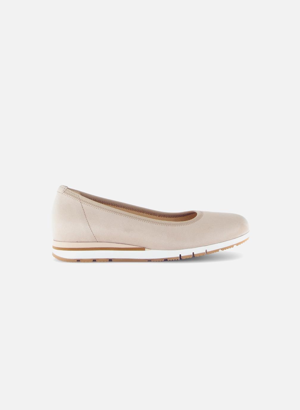 Gabor Ballerines classiques Ballerines beiges en cuir velours femme ...