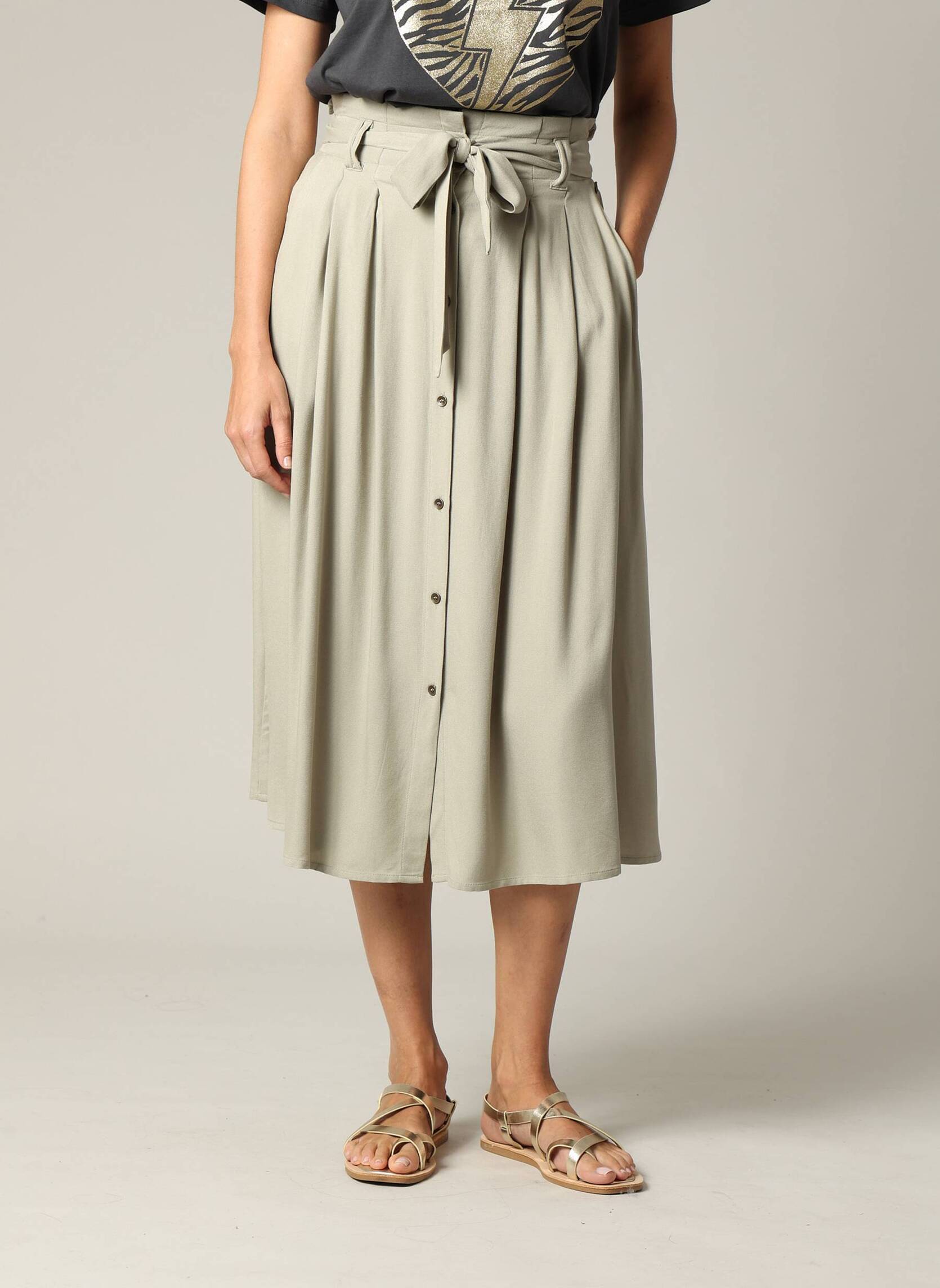 Deeluxe Jupes mi-longues Jupe ROSALIA femme vert | Sarenza France