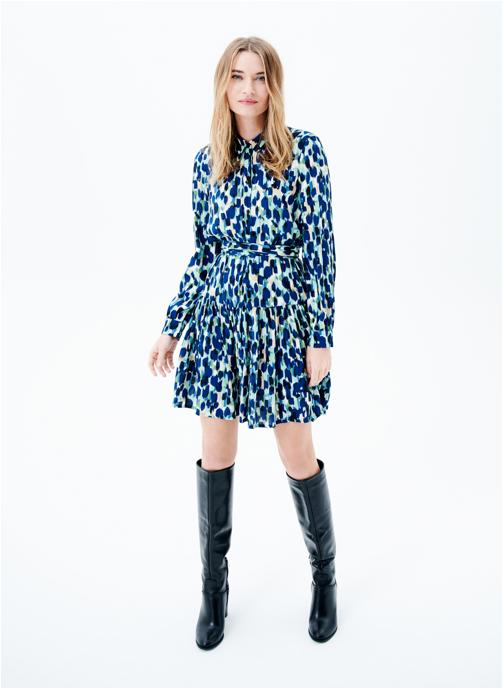 Caroll Robes - 241R-ROMANE (Bleu) - Vêtements chez Sarenza (733621)