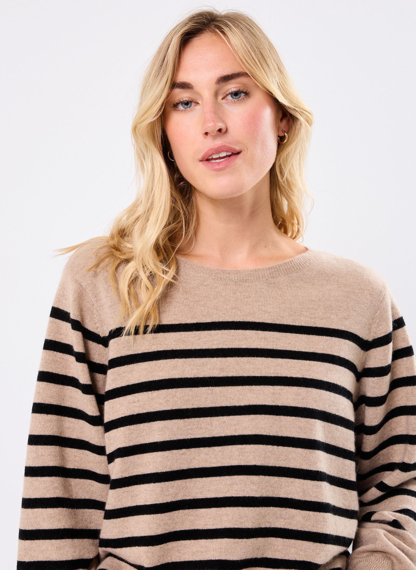 Georgia Rose Pulls Pull en cachemire - MCASHMERE cachemire femme beige ...