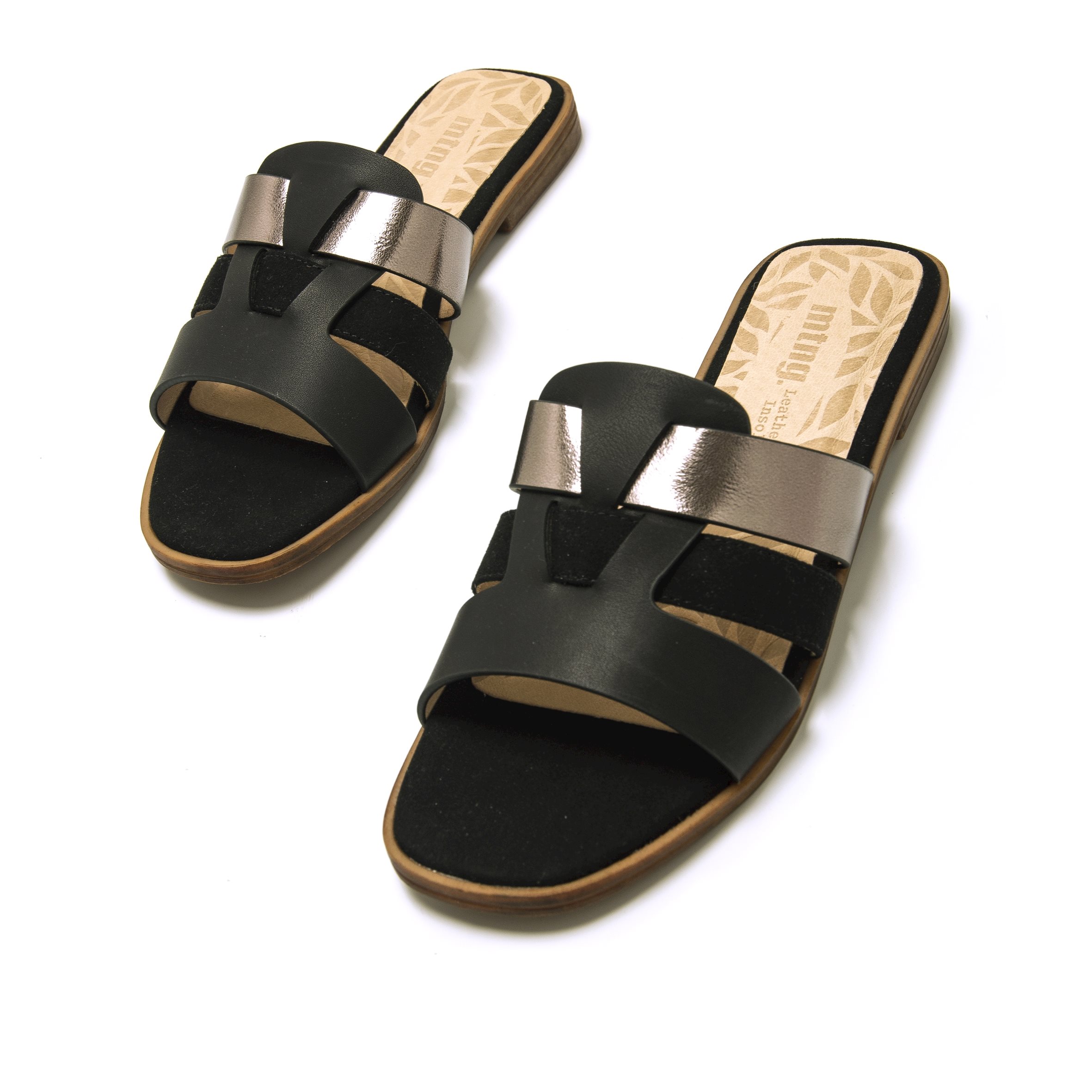 MTNG Sandales plates Femme MTNG JULIE noir (Noir) - Sandales et nu ...