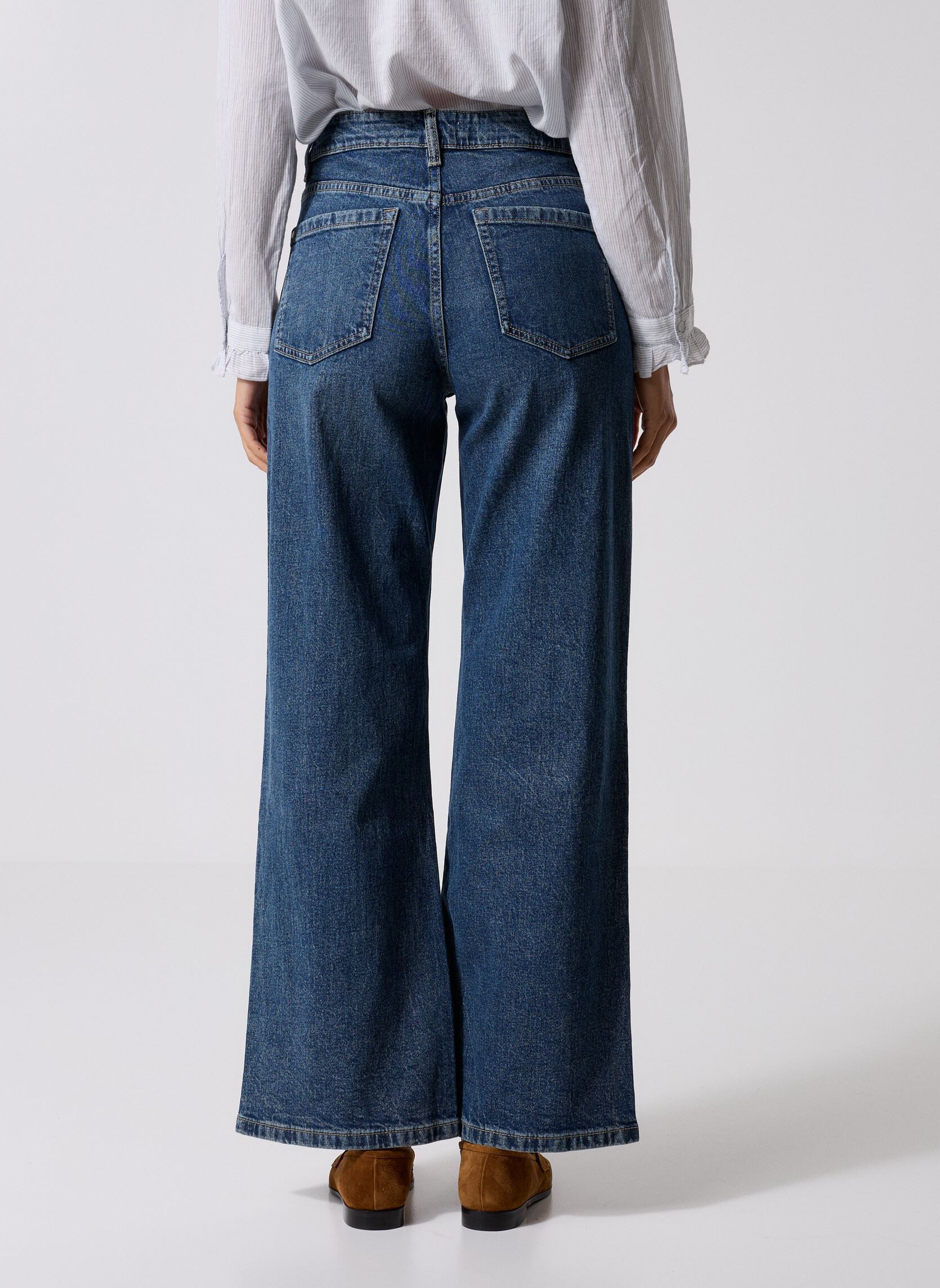 Georgia Rose Jeans large Jean large - wide leg PAMELODY femme bleu ...