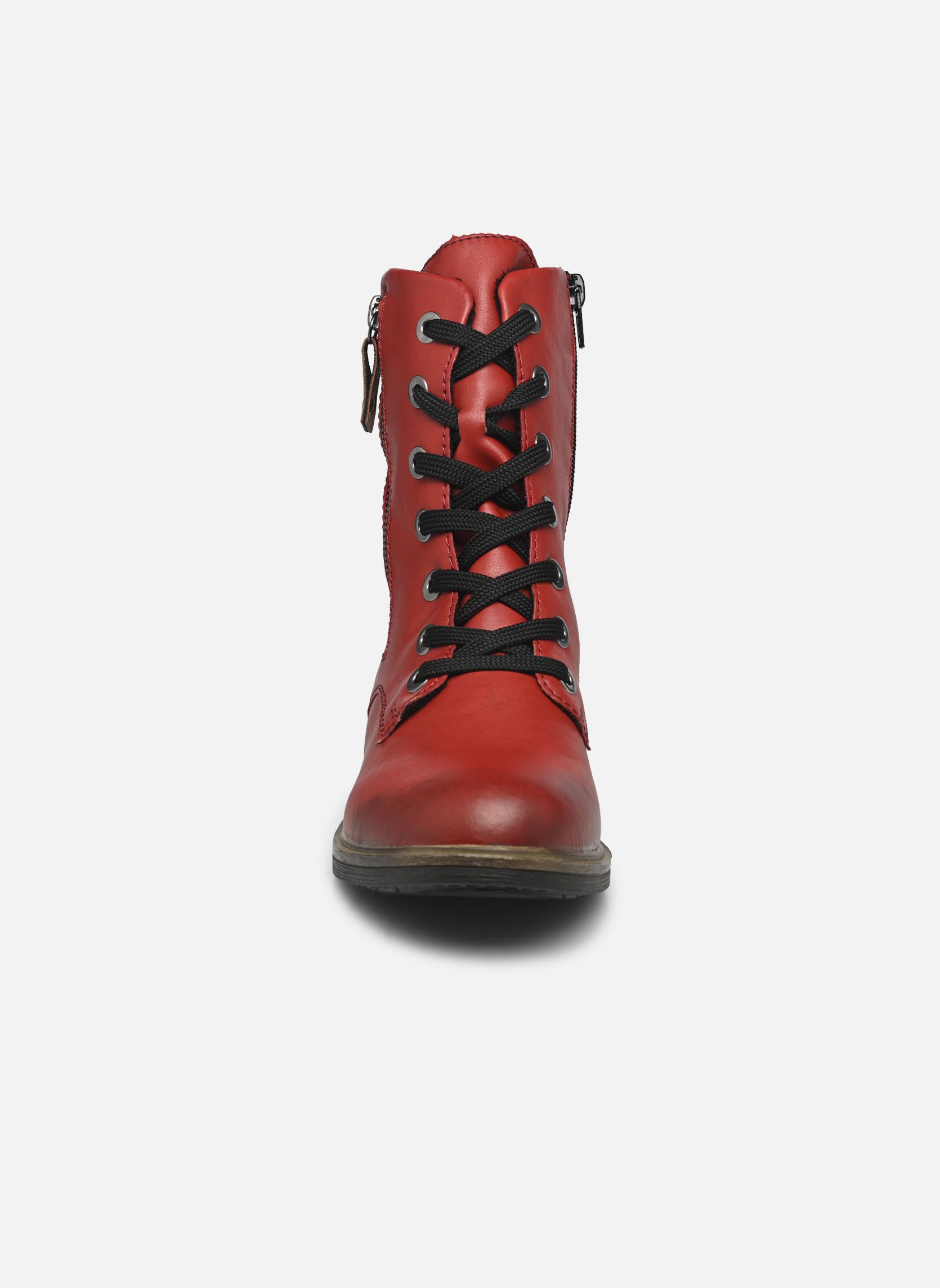Rieker Bottines à lacets Bottines - 72212 femme rouge | Sarenza France