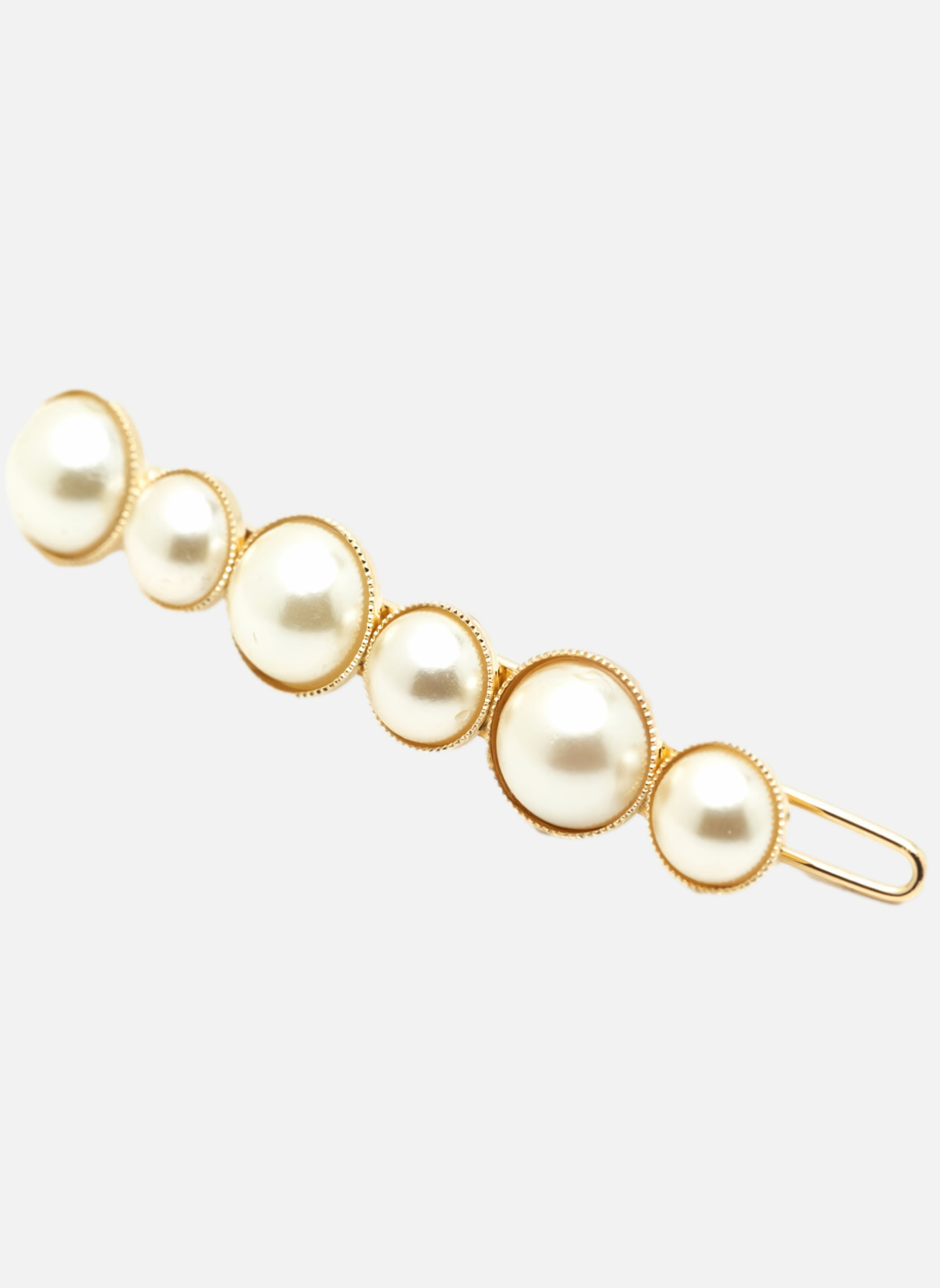 Monsieur Simone Broches mini barrette perles doré à l'or fin - NÉLYA ...