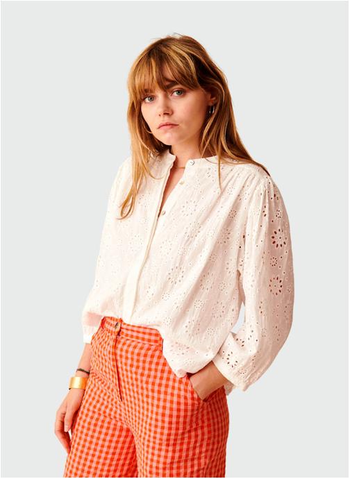 Garance Paris Blouse KETTY Ecru (Blanc) - Vêtements chez Sarenza (751474)