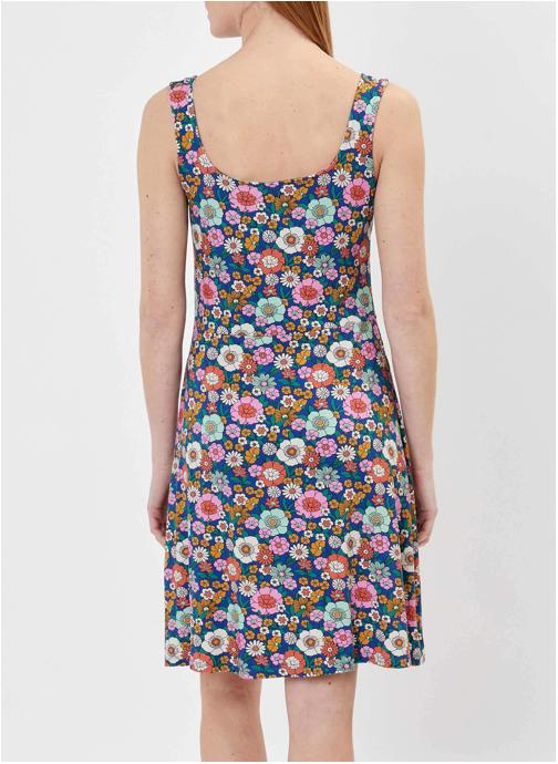 Princesse Nomade Robe imprimée rétro Ecovero DANETTE CHACHA (Rose ...