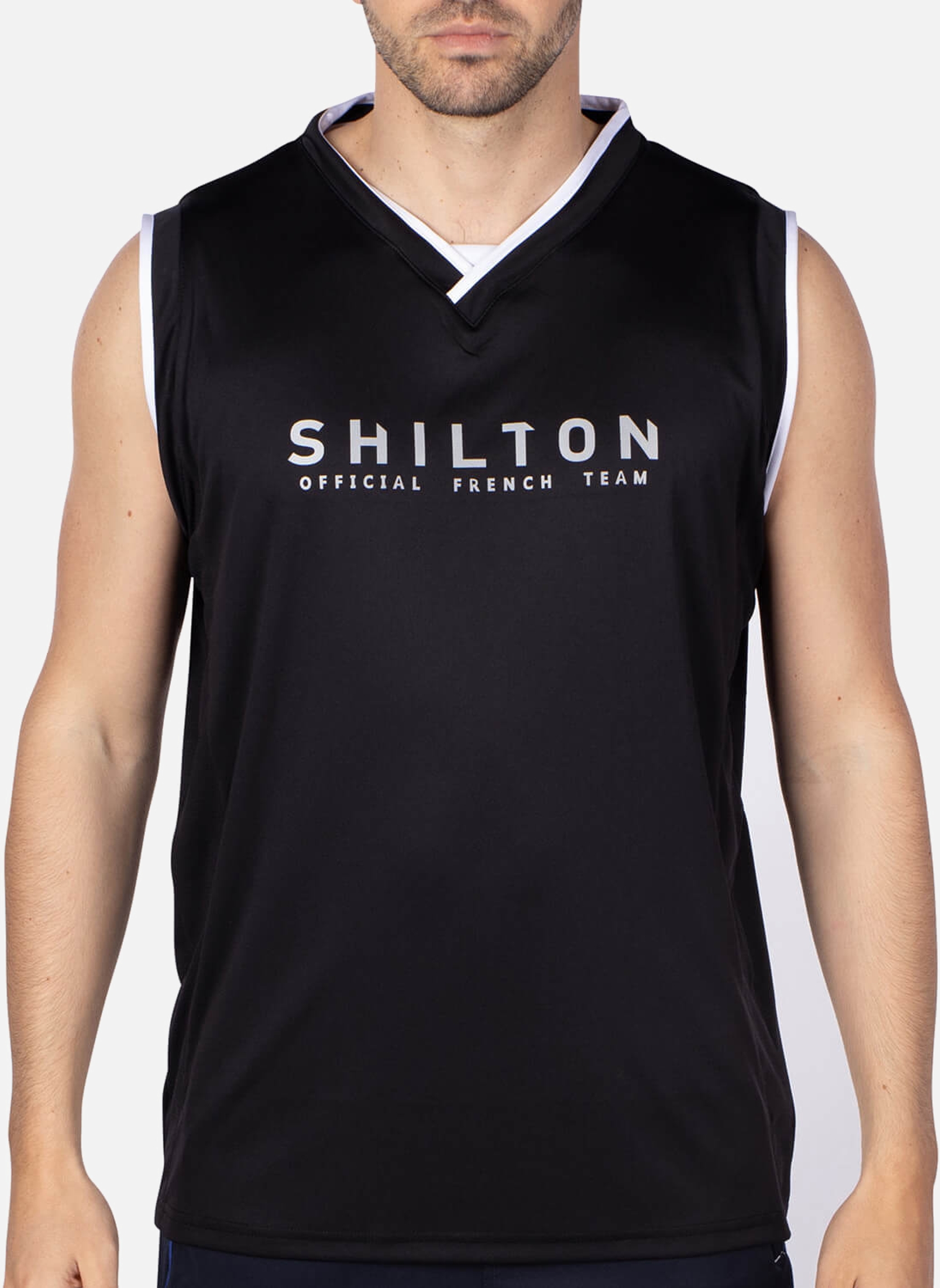 Shilton Débardeurs Débardeur sport tricolore - SSD23303 - Noir homme ...