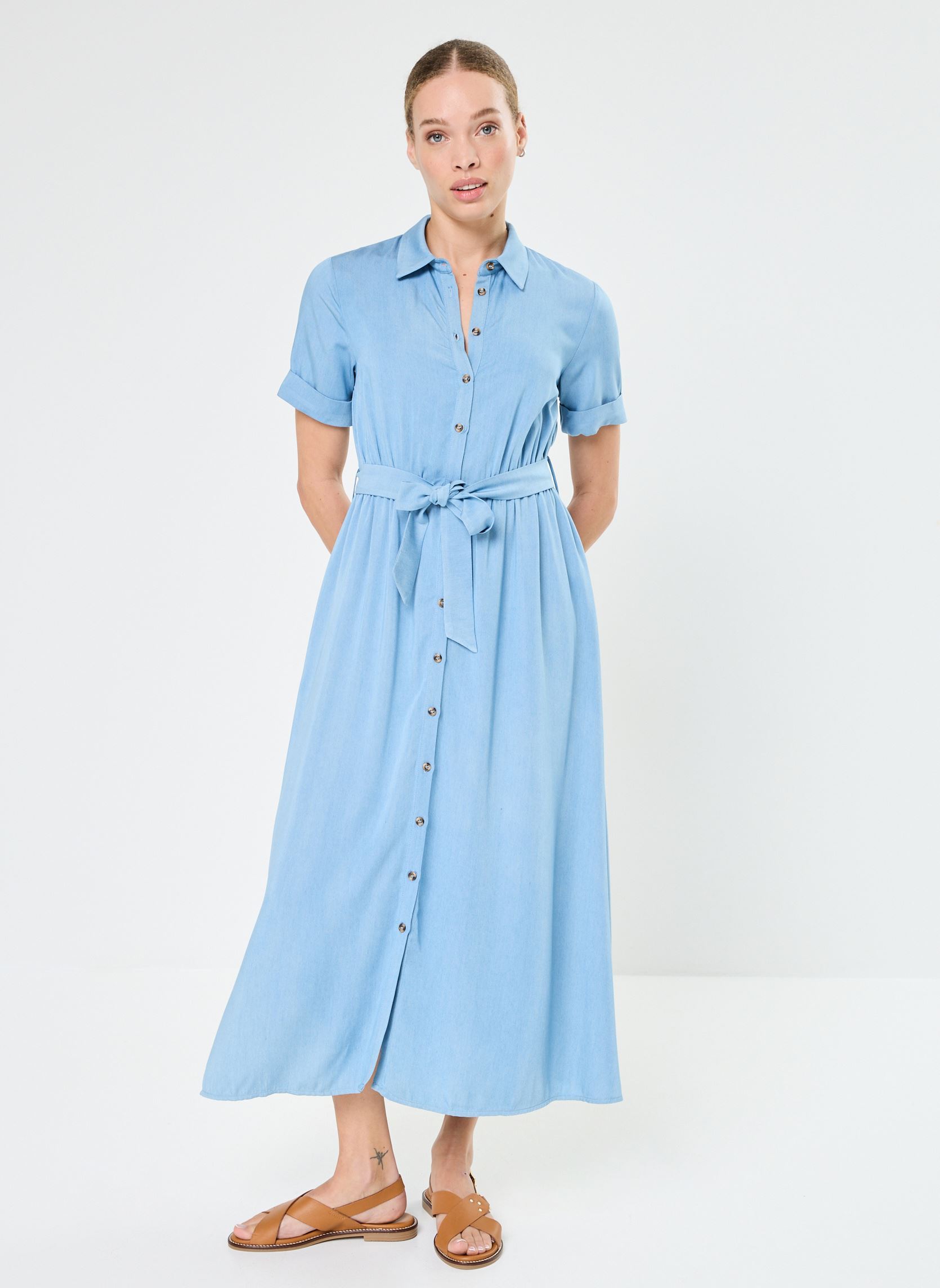 Georgia Rose Robes Chemise Robe chambray - RCLAIREC femme bleu ...