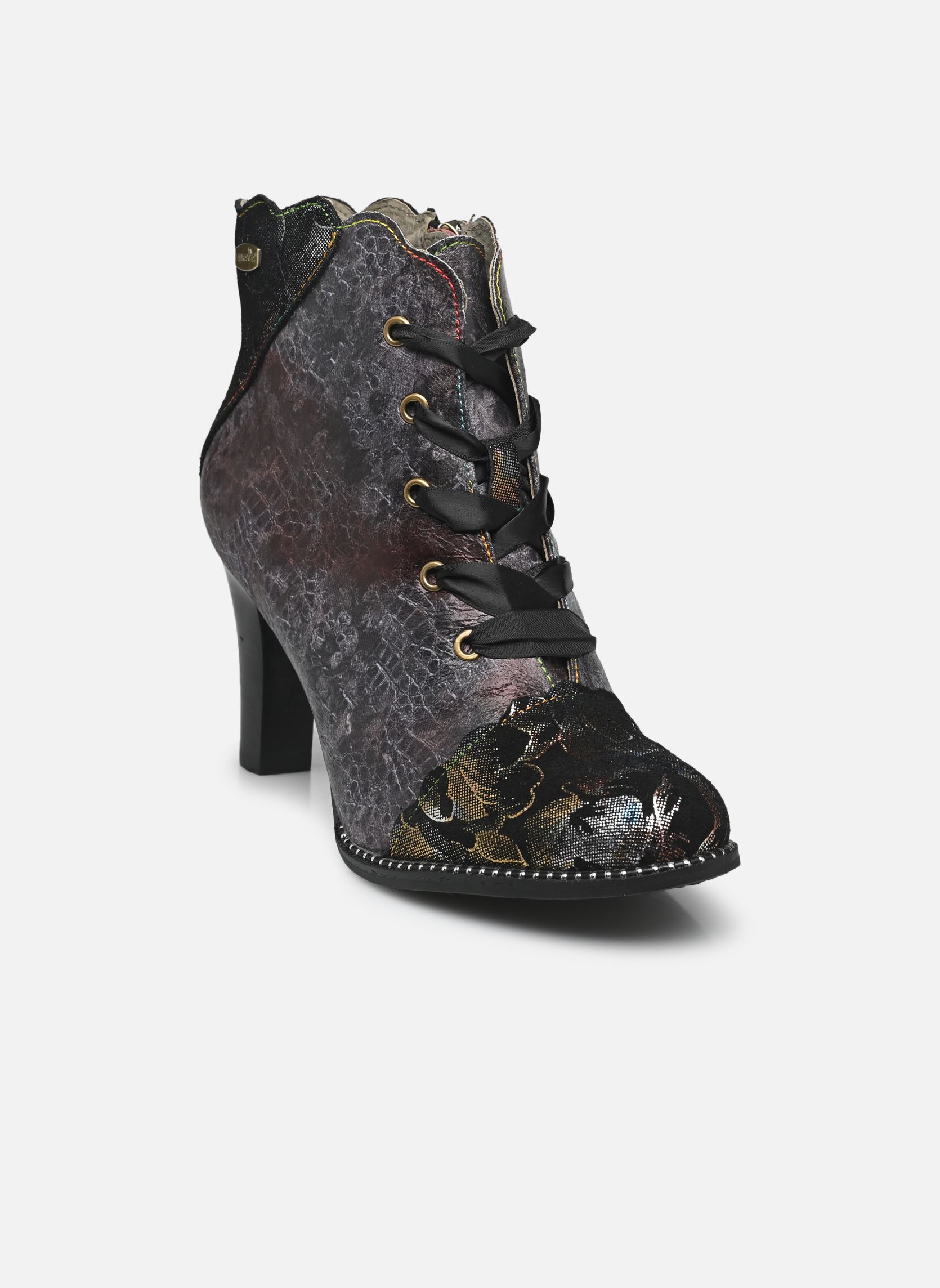 Laura Vita Bottines à lacets Bottines - Alcbaneo 427 femme noir ...