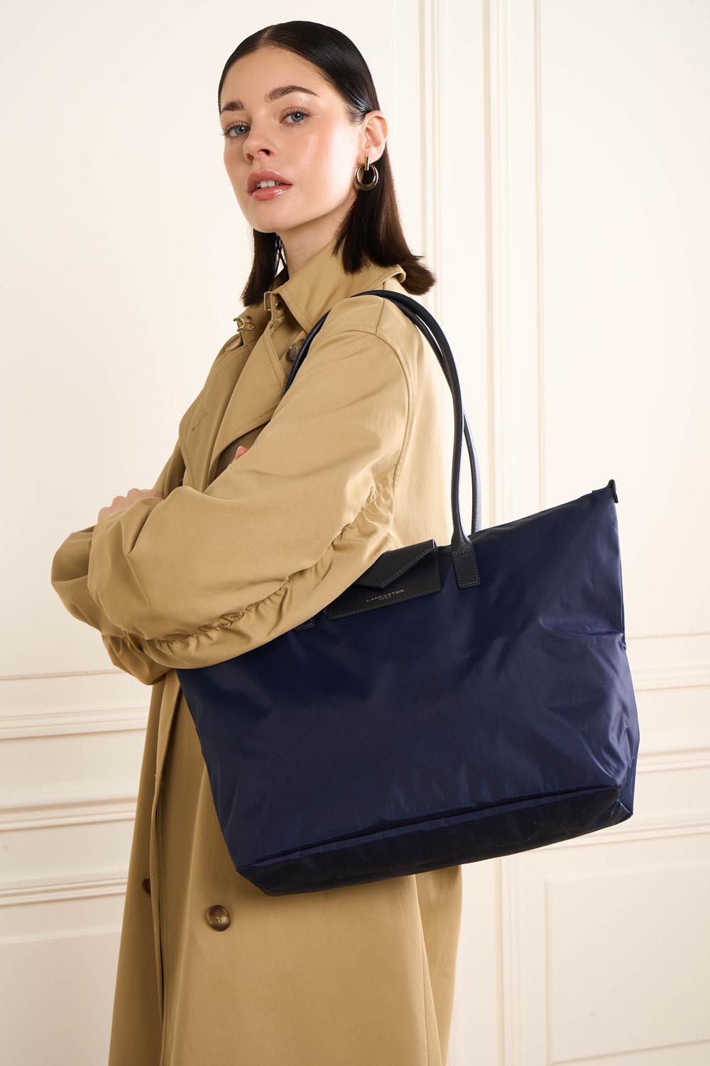 Lancaster Cabas Grand sac cabas épaule - Smart KBA femme bleu | Sarenza ...