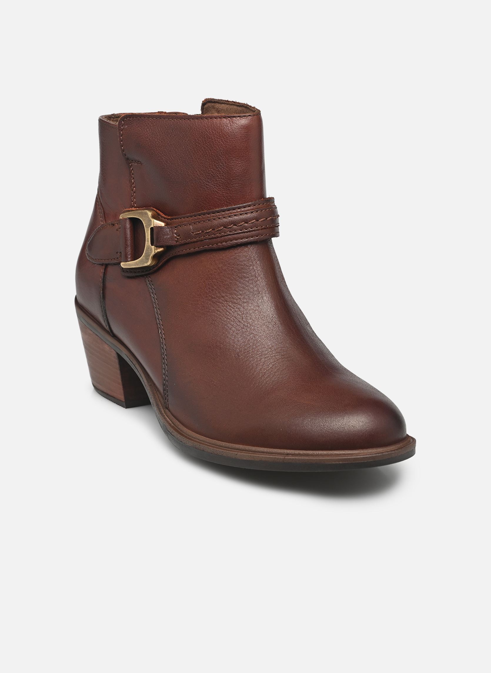 Clarks Bottines santiags Santiags - Neva Buckle femme marron | Sarenza ...