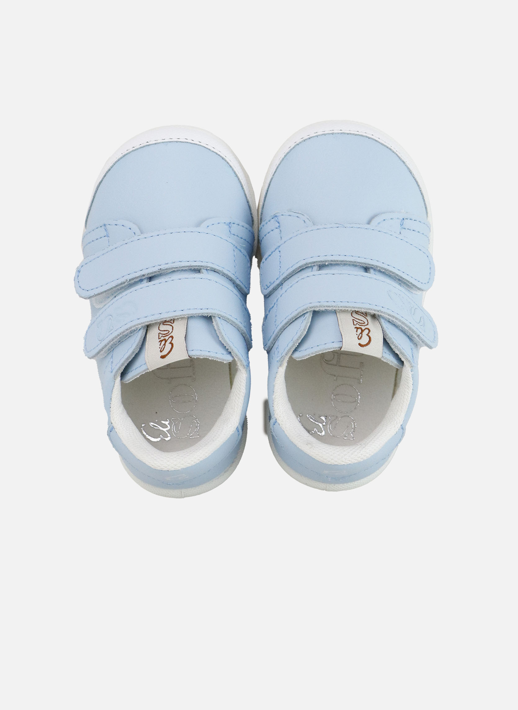 Eli 1957 Baskets Baskets cuir AJ111100-SIROCO-CELESTE Azul claro garçon ...