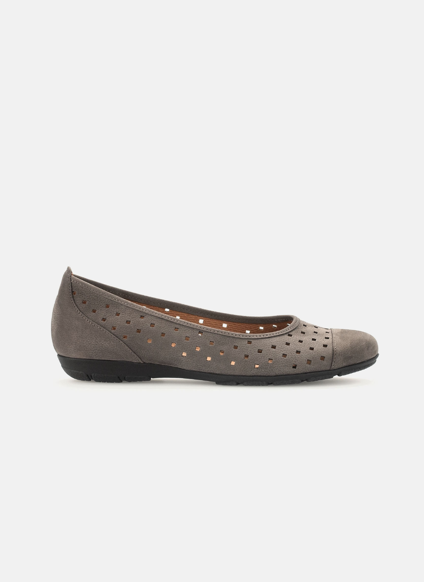 Gabor Ballerines classiques Ballerines grises en cuir velours femme ...