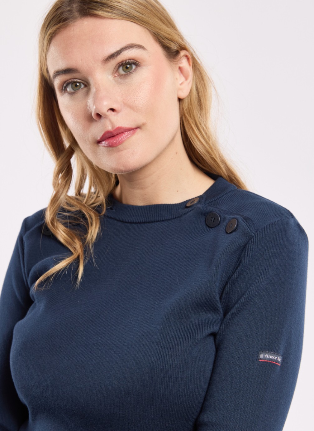 Armor Lux Pulls Pull 49234 allure/milk femme bleu | Sarenza France